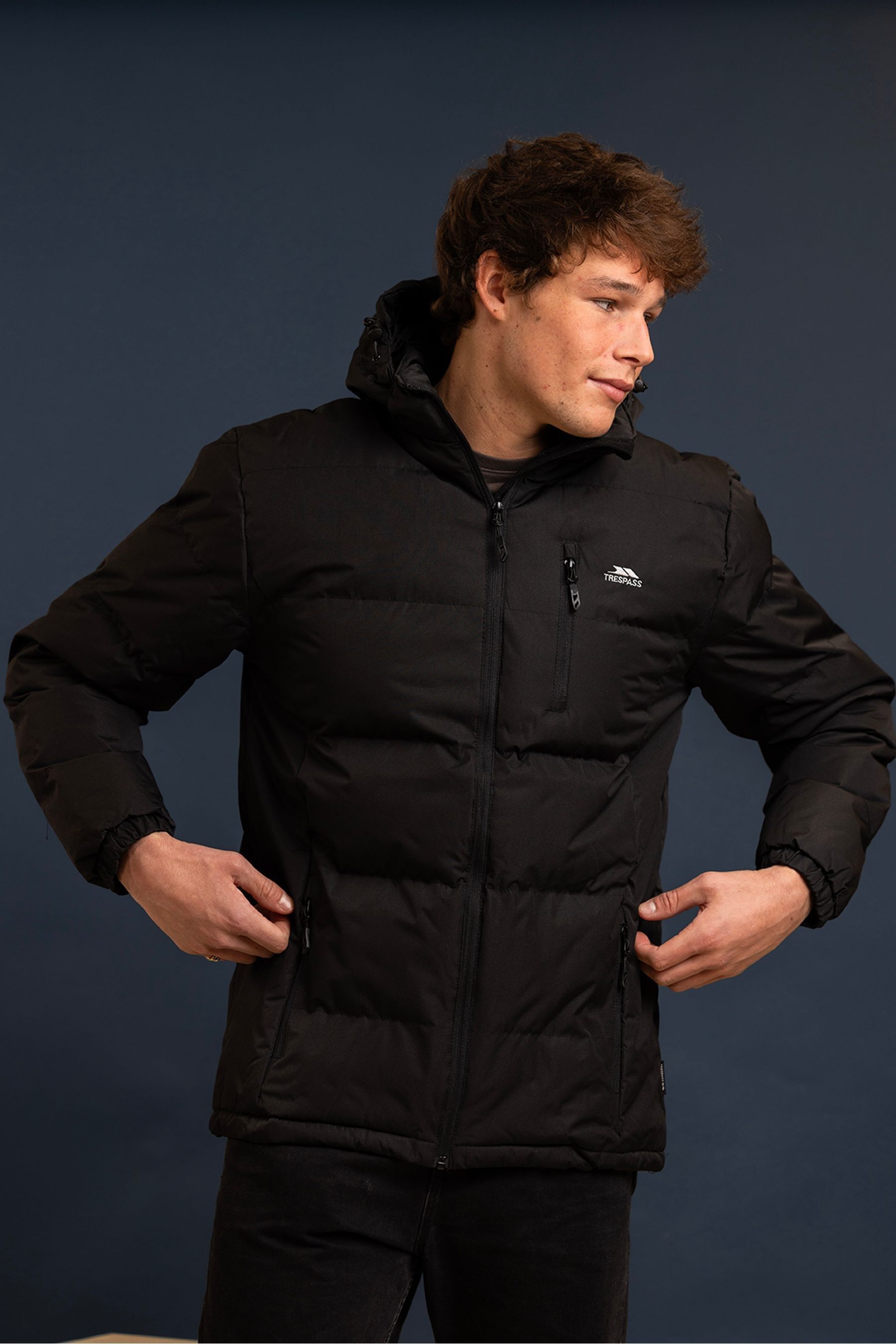 Buy Trespass Black Clip Padded Jacket from the Next UK online shop