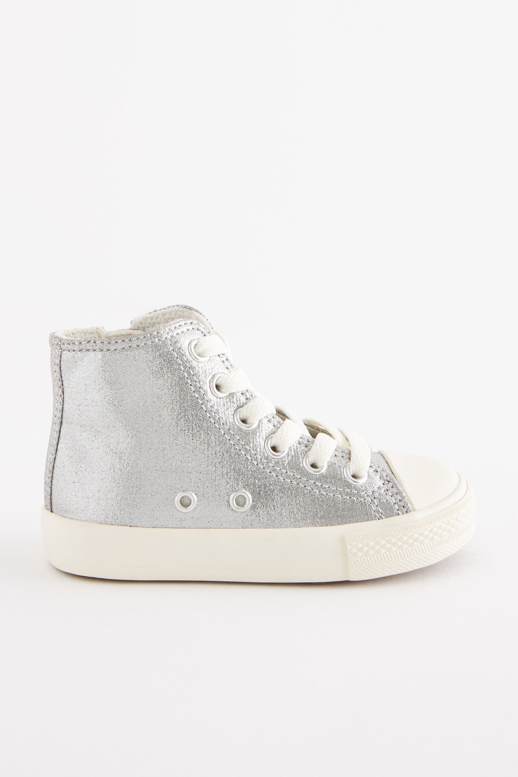 Buy Silver Standard Fit (F) High Top Trainers from the Next UK online shop