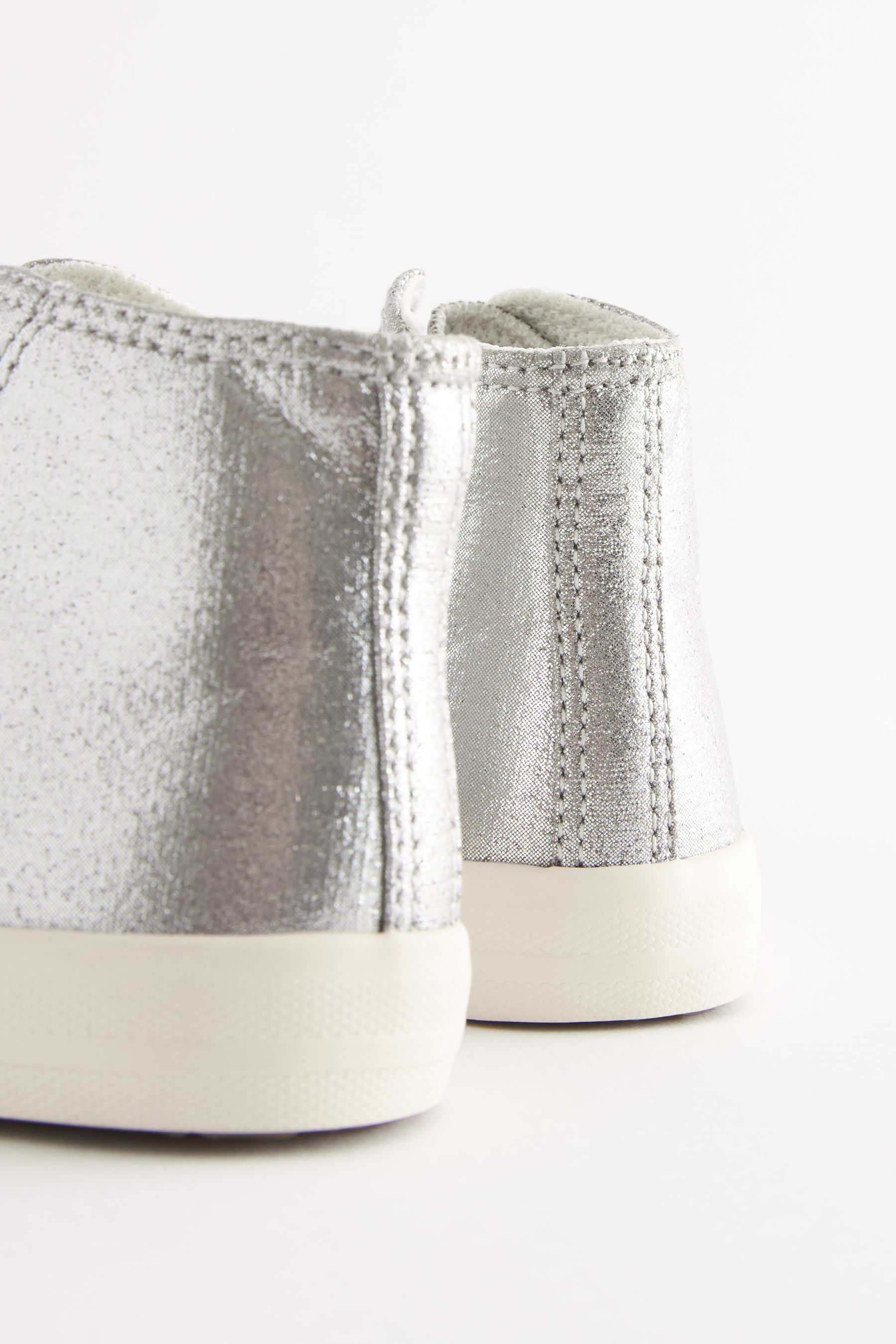 Buy Silver Standard Fit (F) High Top Trainers from the Next UK online shop