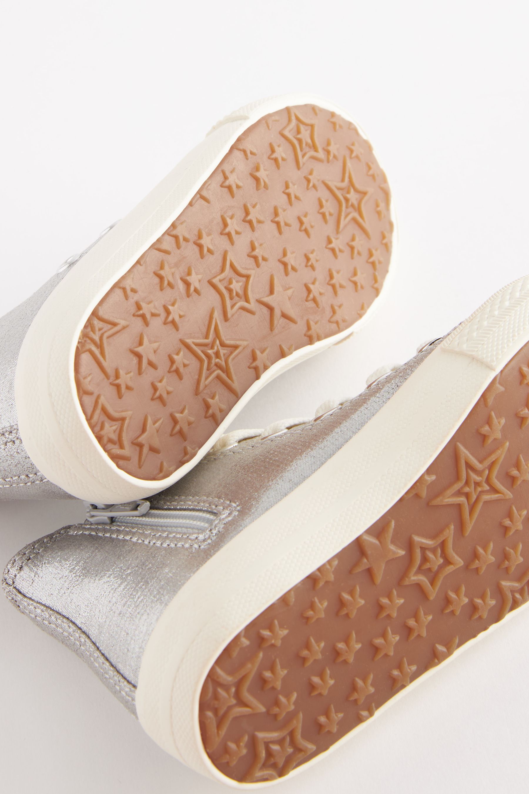 Buy Silver Standard Fit (F) High Top Trainers from the Next UK online shop