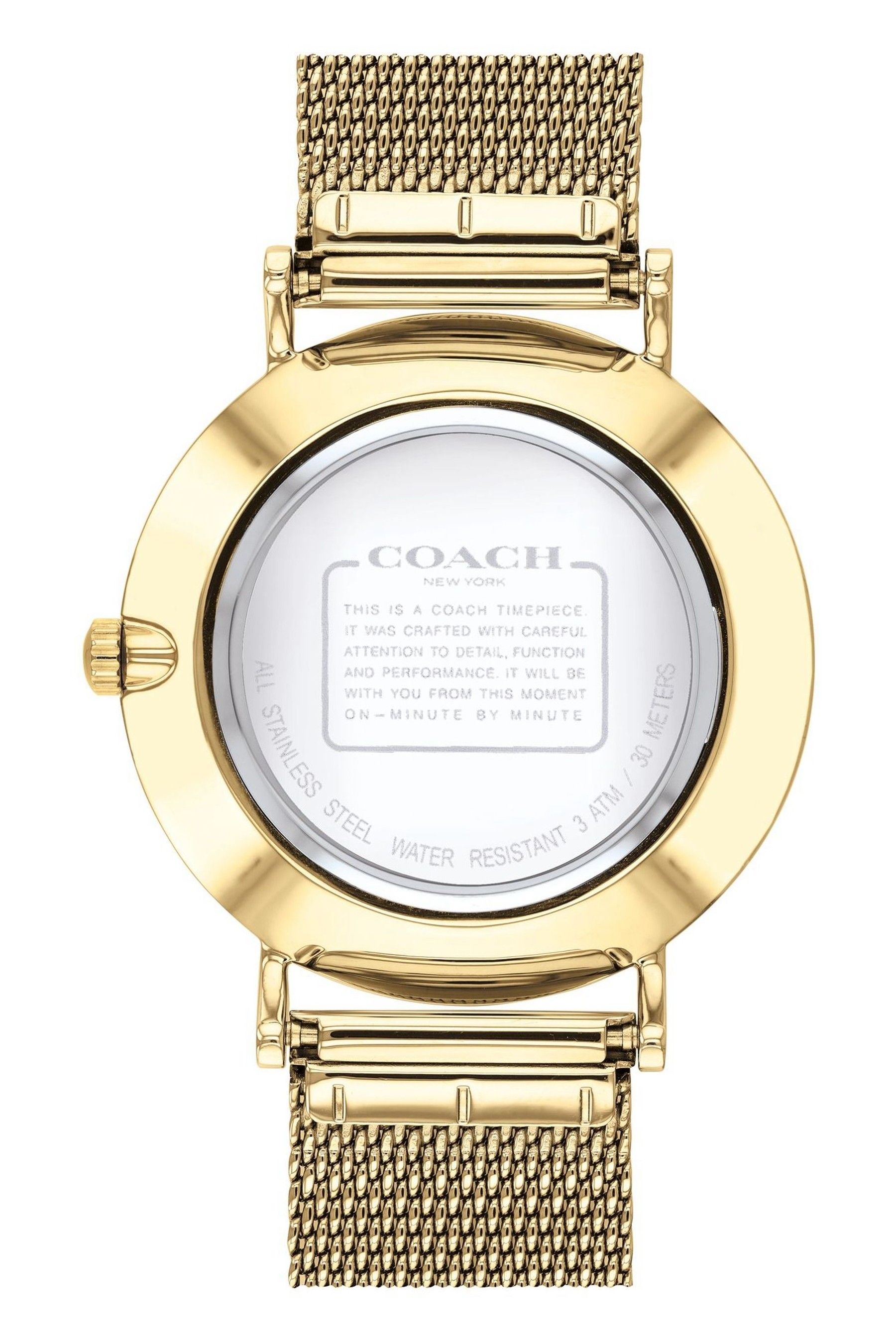 Buy Coach Gold Plated Mesh Perry Watch from the Next UK online shop