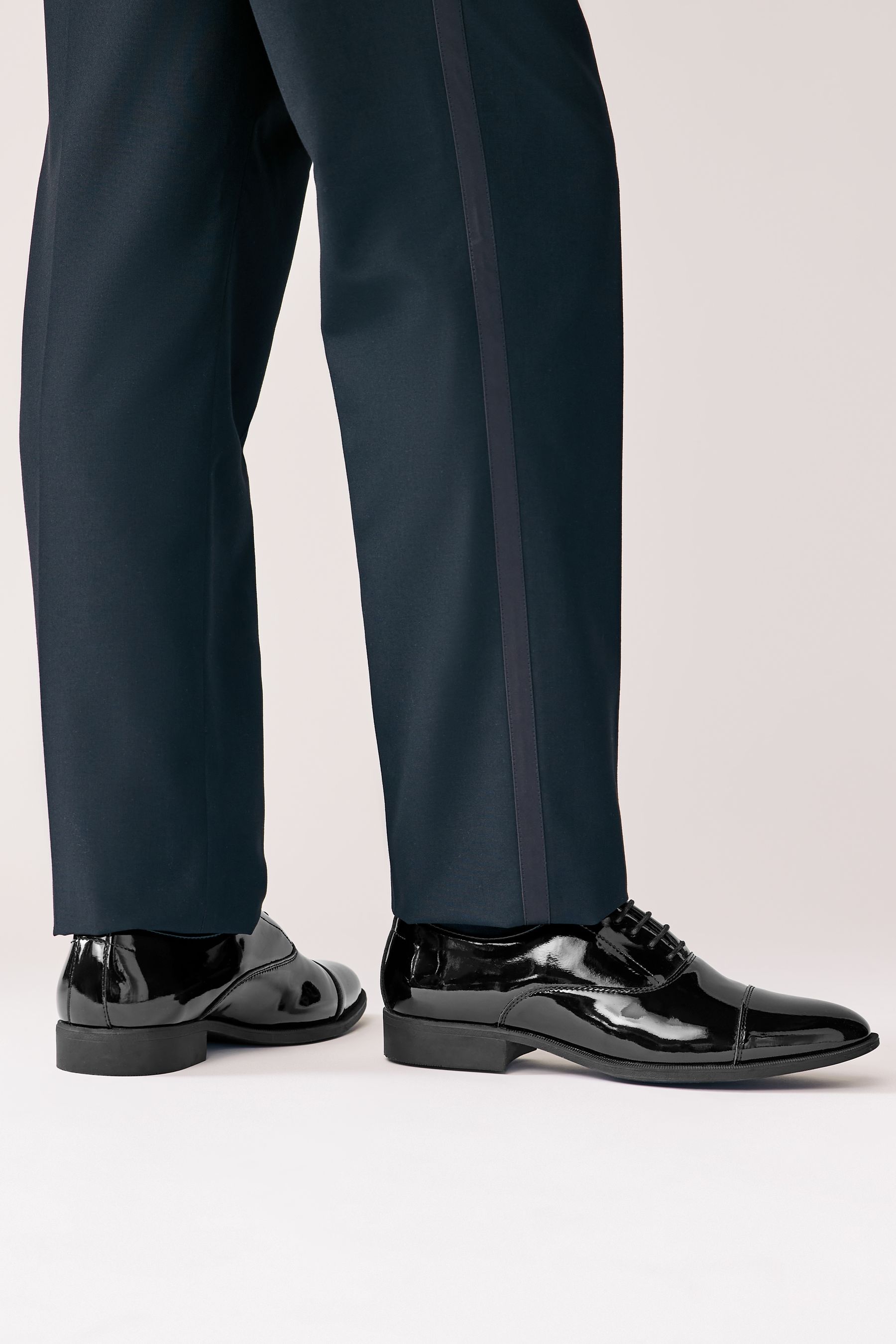 Buy Black Patent Oxford Toe Cap Shoes from the Next UK online shop