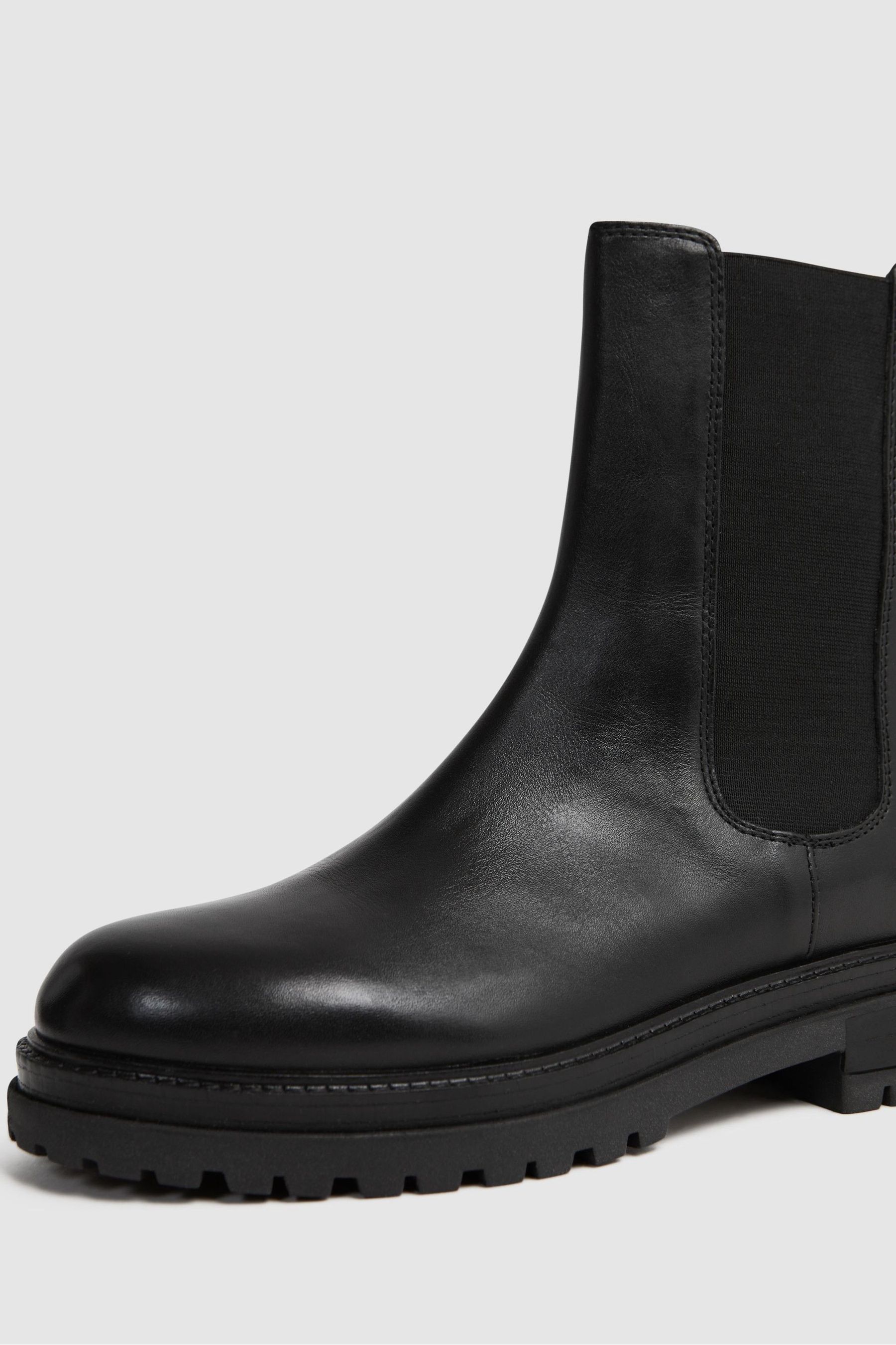 Buy Reiss Black Thea Leather Chelsea Boots from the Next UK online shop