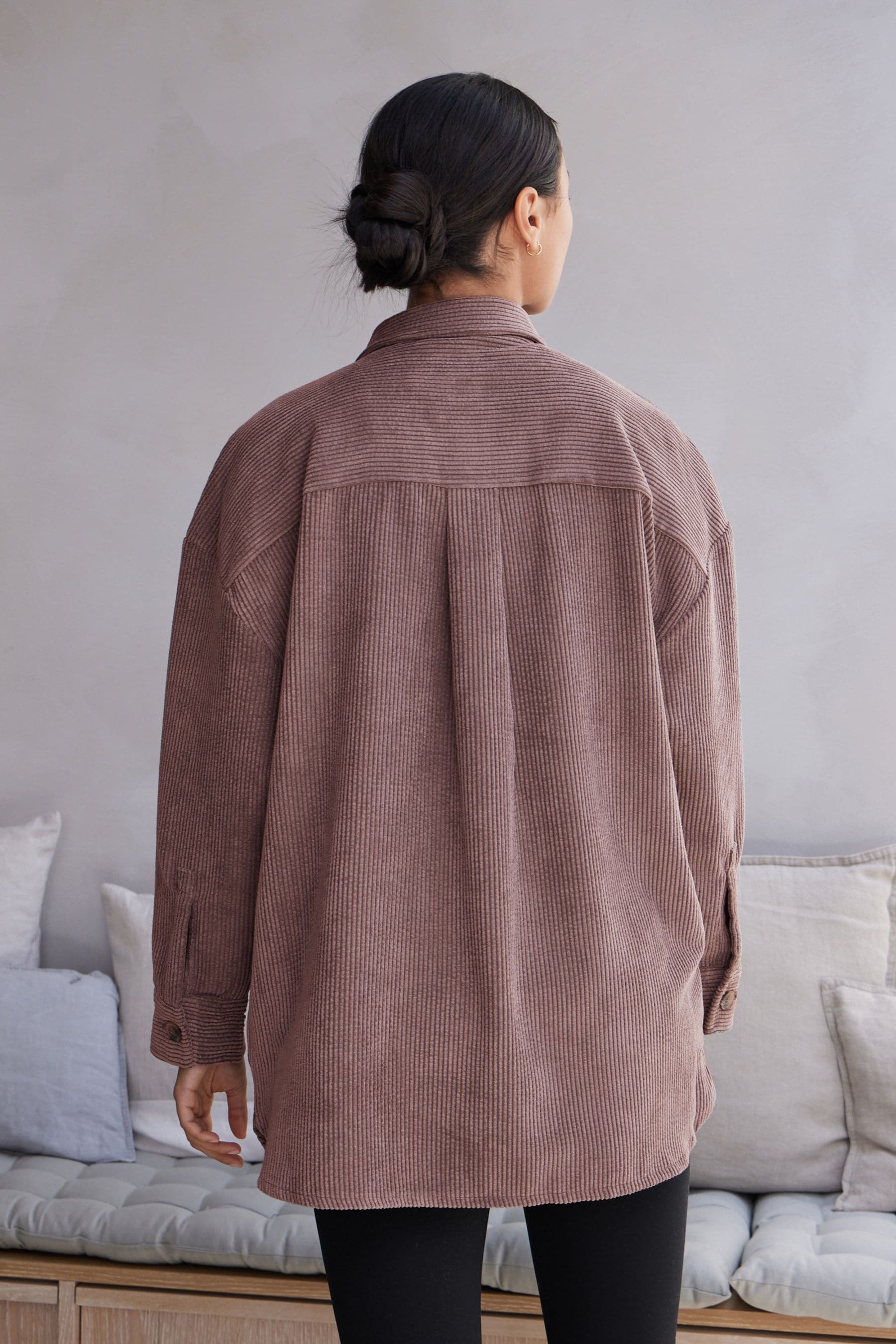 Buy Mauve Purple Corduroy Lightweight Shacket from the Next UK online shop