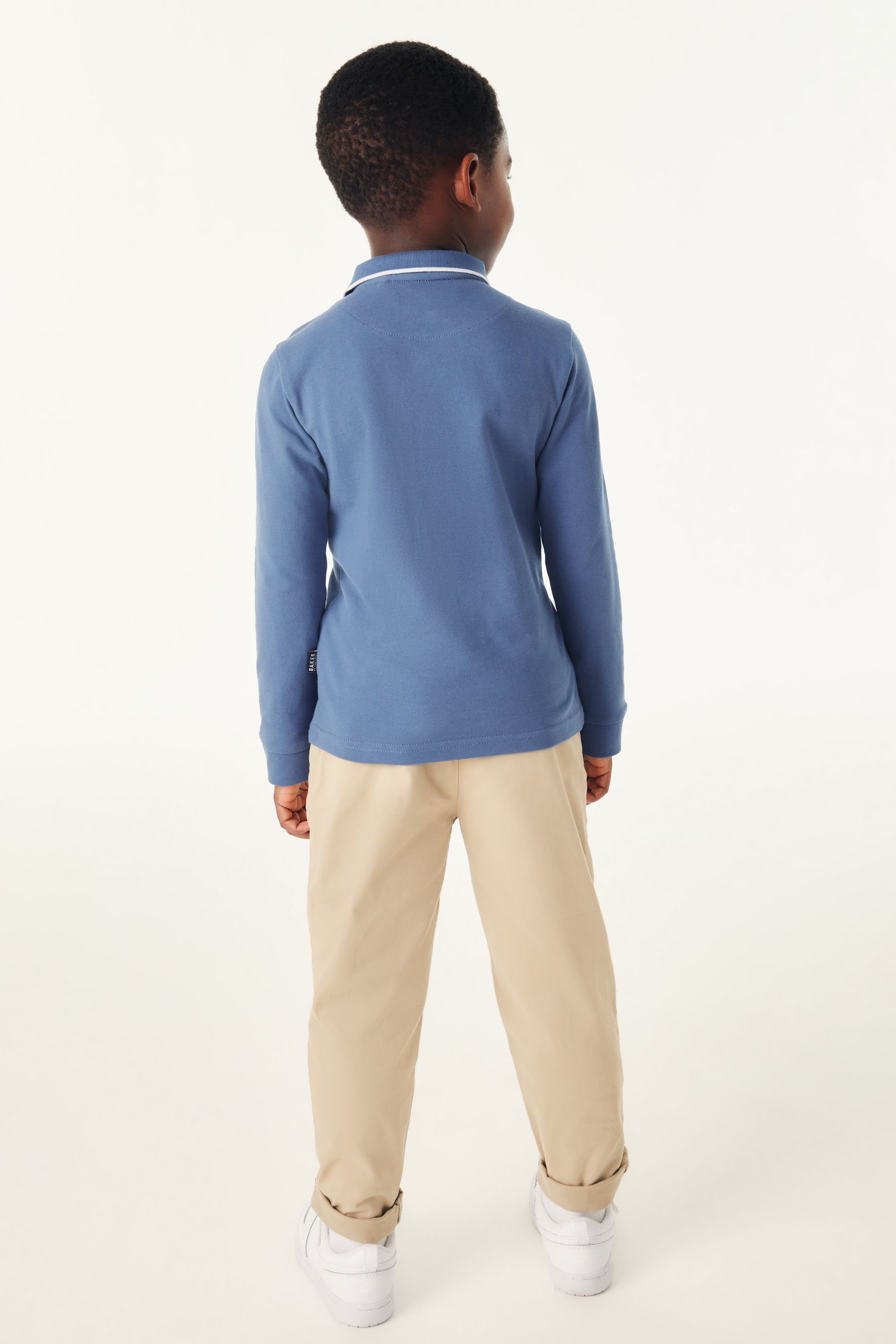 Buy Baker by Ted Baker Long Sleeve Polo Shirt from the Next UK online shop
