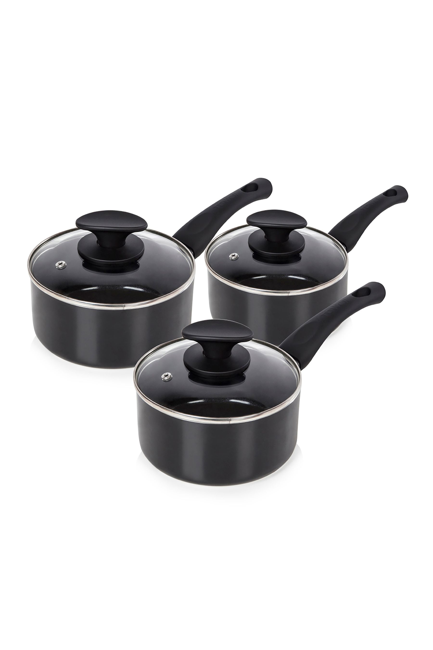 Buy Tower 3 Piece Clear Ceramic Pan Set from the Next UK online shop