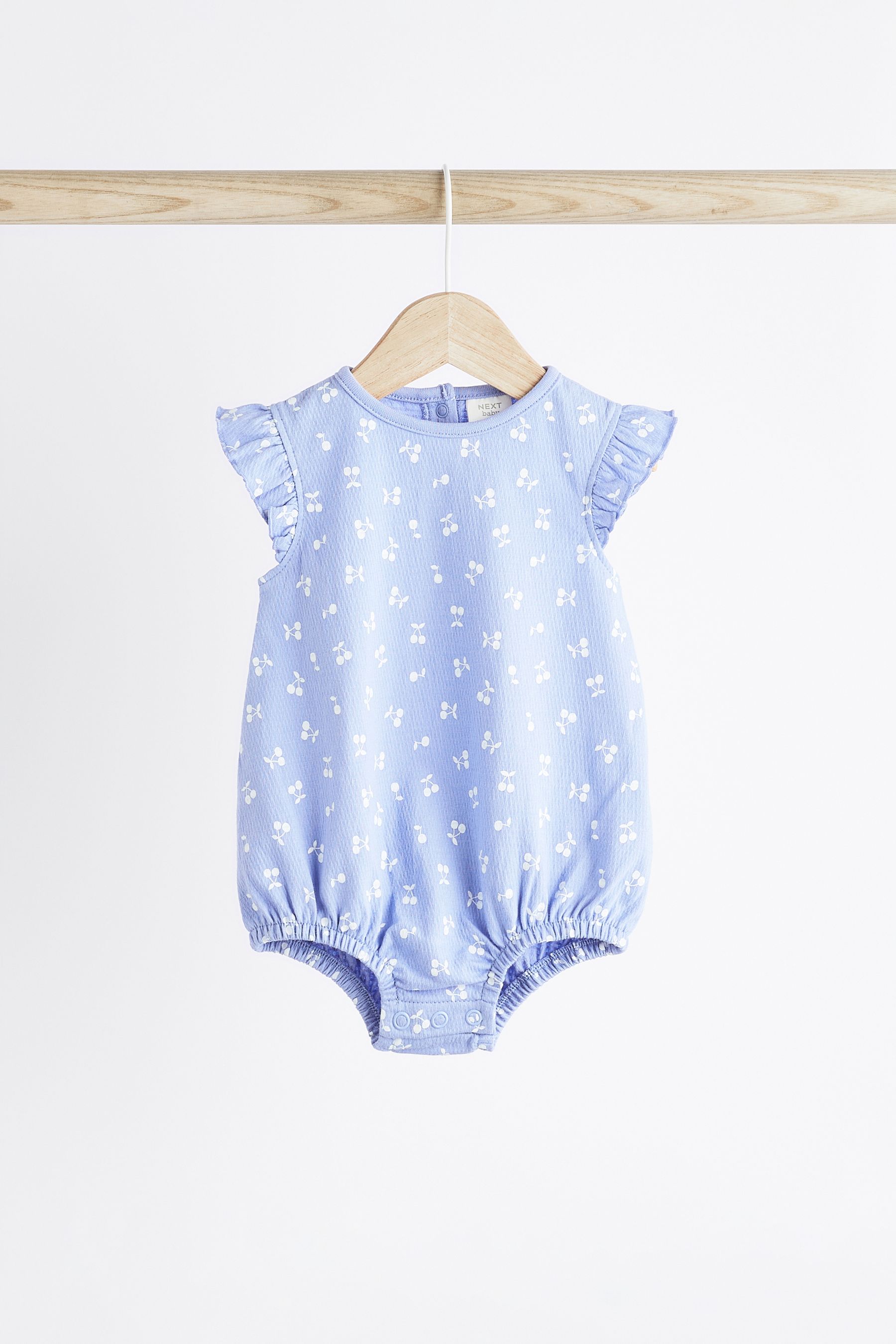 Buy Blue Floral Baby Bloomer Rompers 4 Pack from Next United Arab Emirates