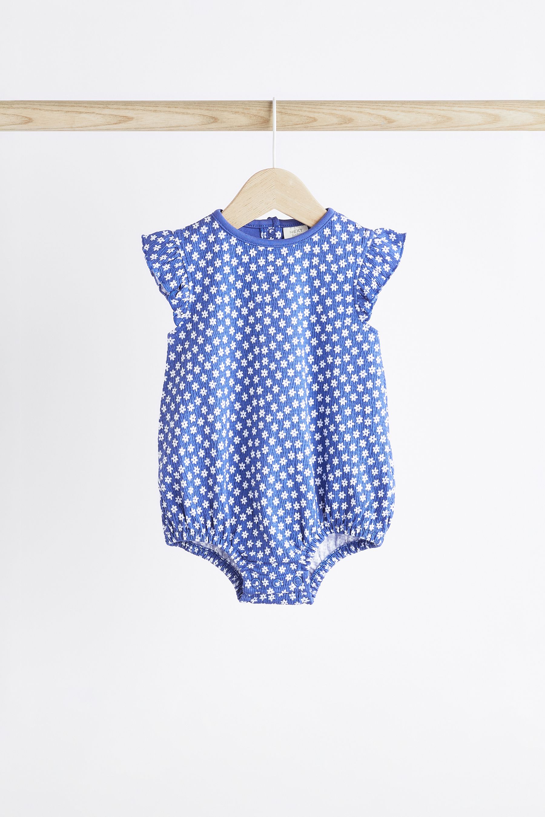 Buy Blue Floral Baby Bloomer Rompers 4 Pack from Next United Arab Emirates