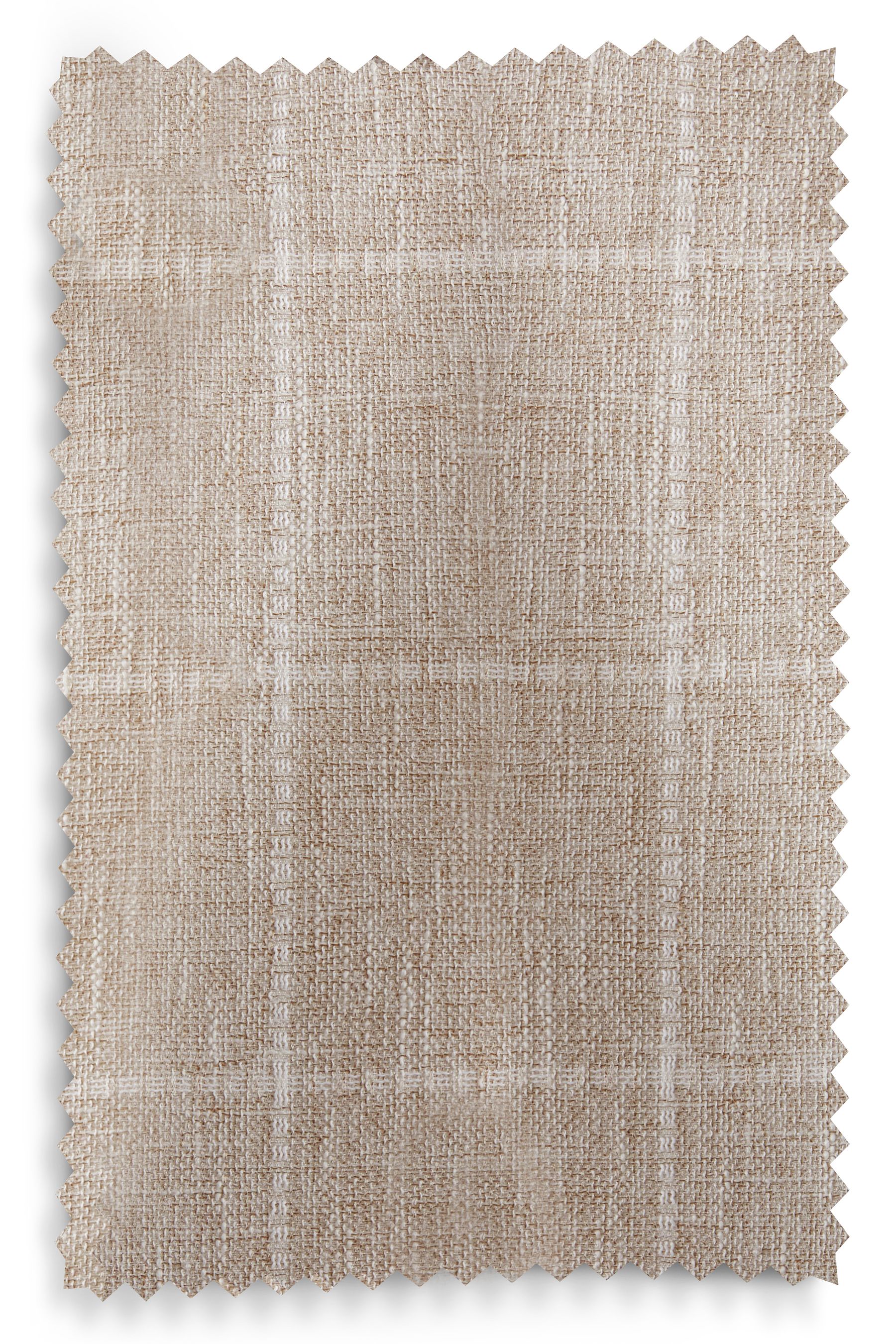 Buy Natural Windowpane Check Lined Eyelet Curtains from the Next UK ...
