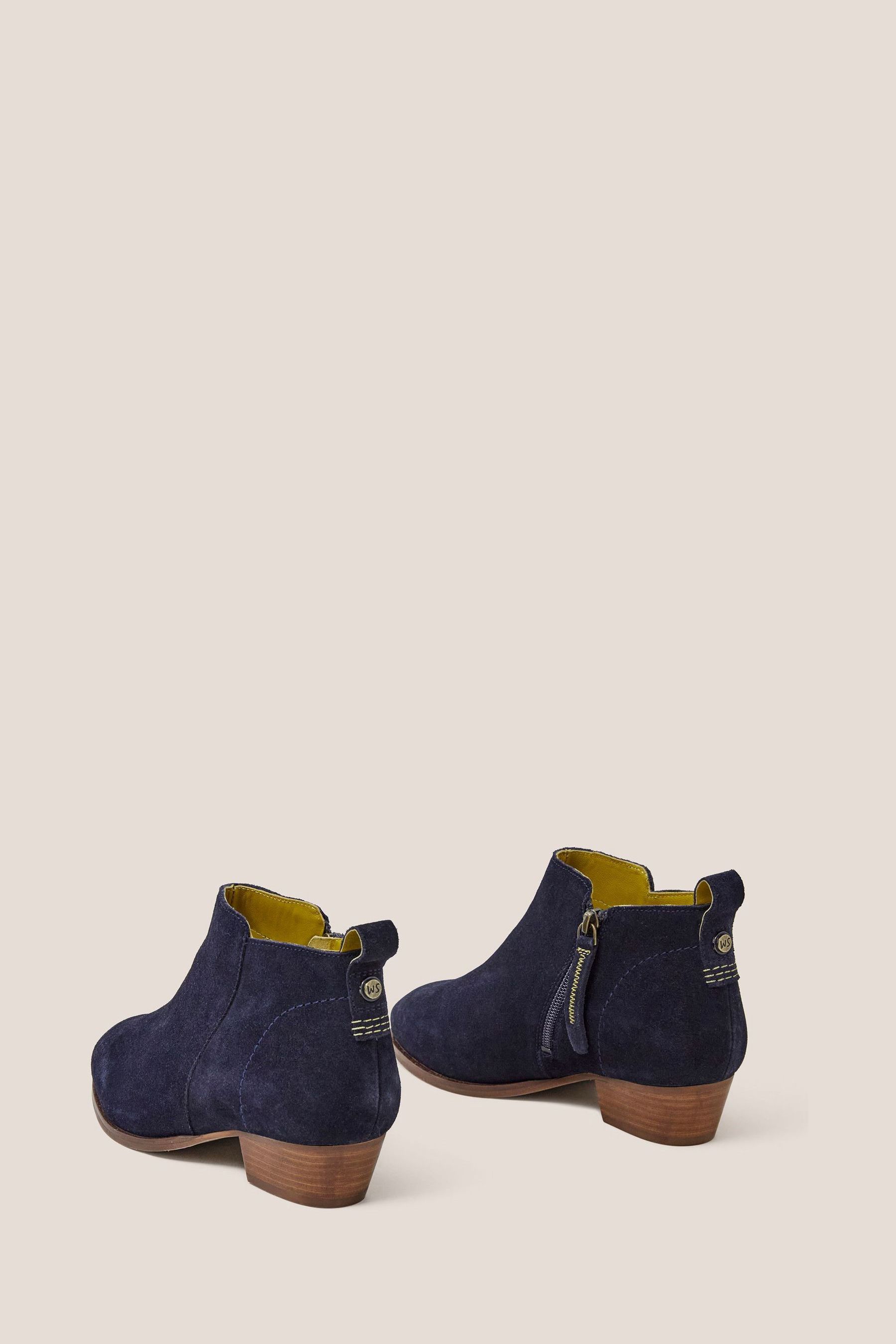Buy White Stuff Blue Wide Fit Suede Ankle Boots from Next Ireland