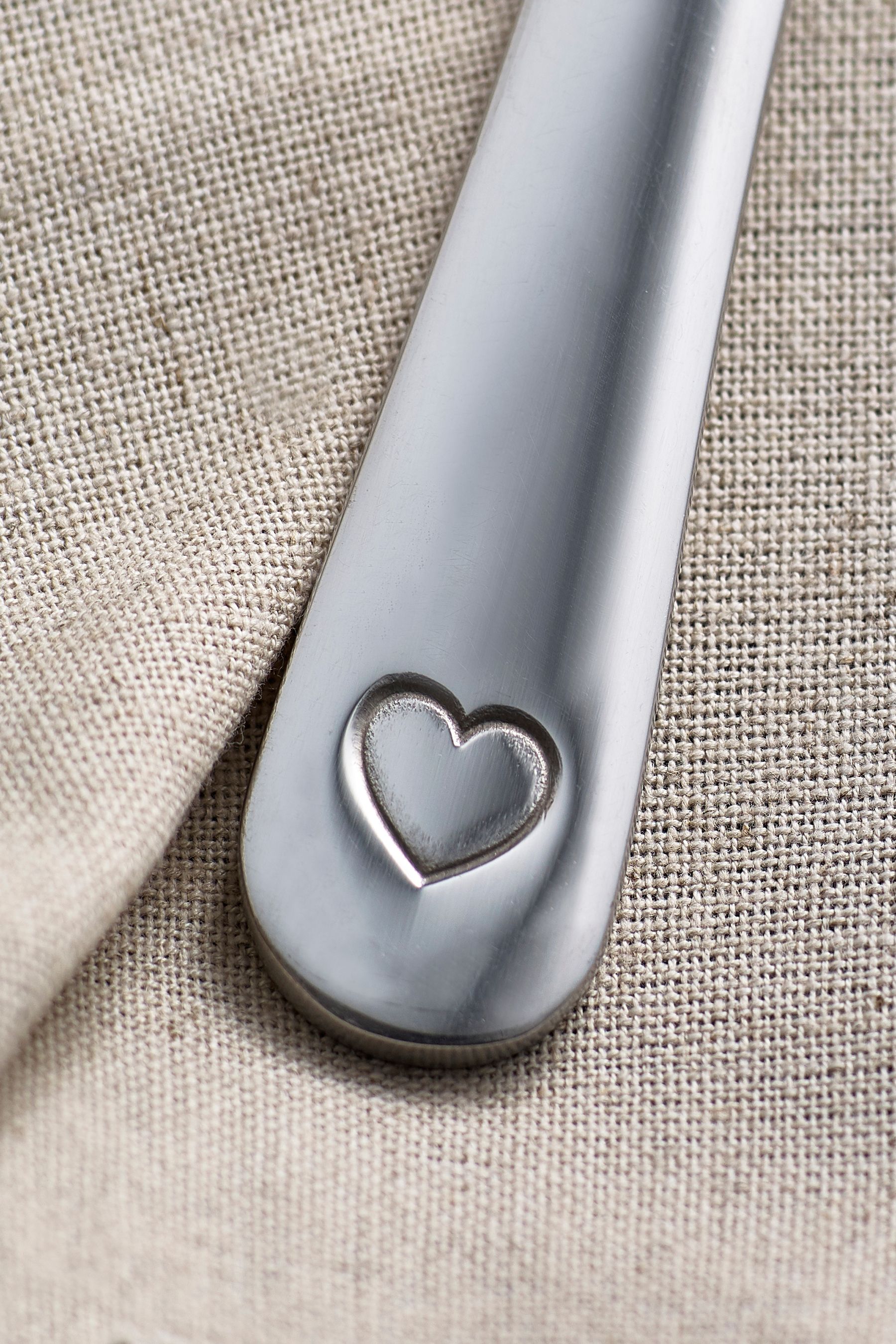 Buy Silver Heart Stainless Steel 16pc Cutlery Set from the Next UK ...