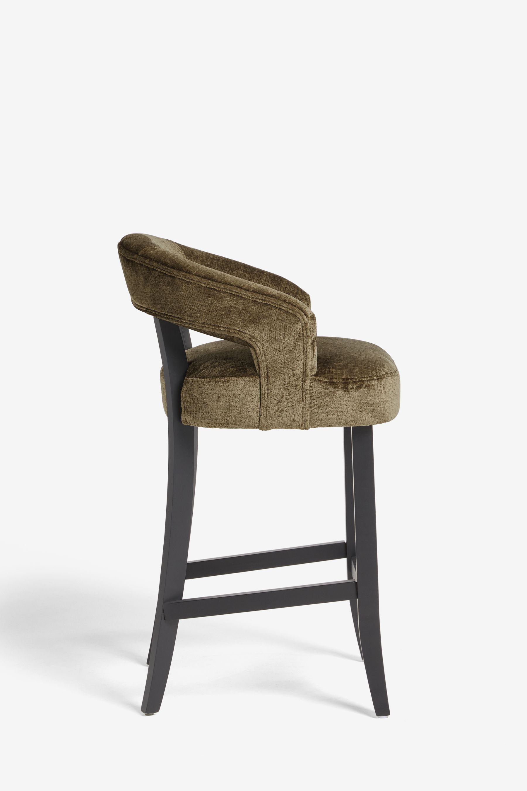 Buy Plush Chenille Moss Green Remi Bar Stool from the Next UK online shop