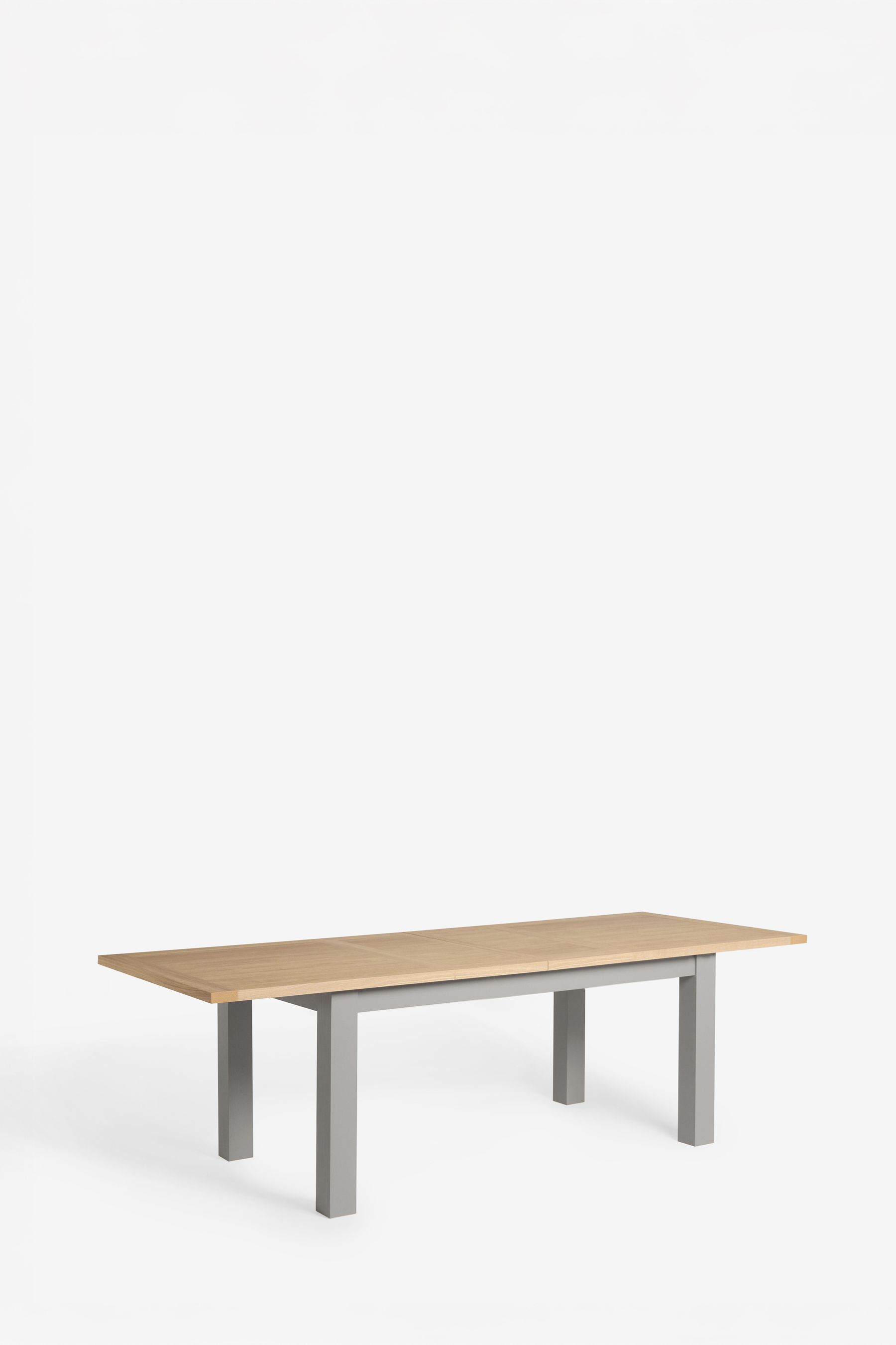 Buy Dove Grey Malvern Oak Effect 6 to 10 Seater Extending Dining Table ...