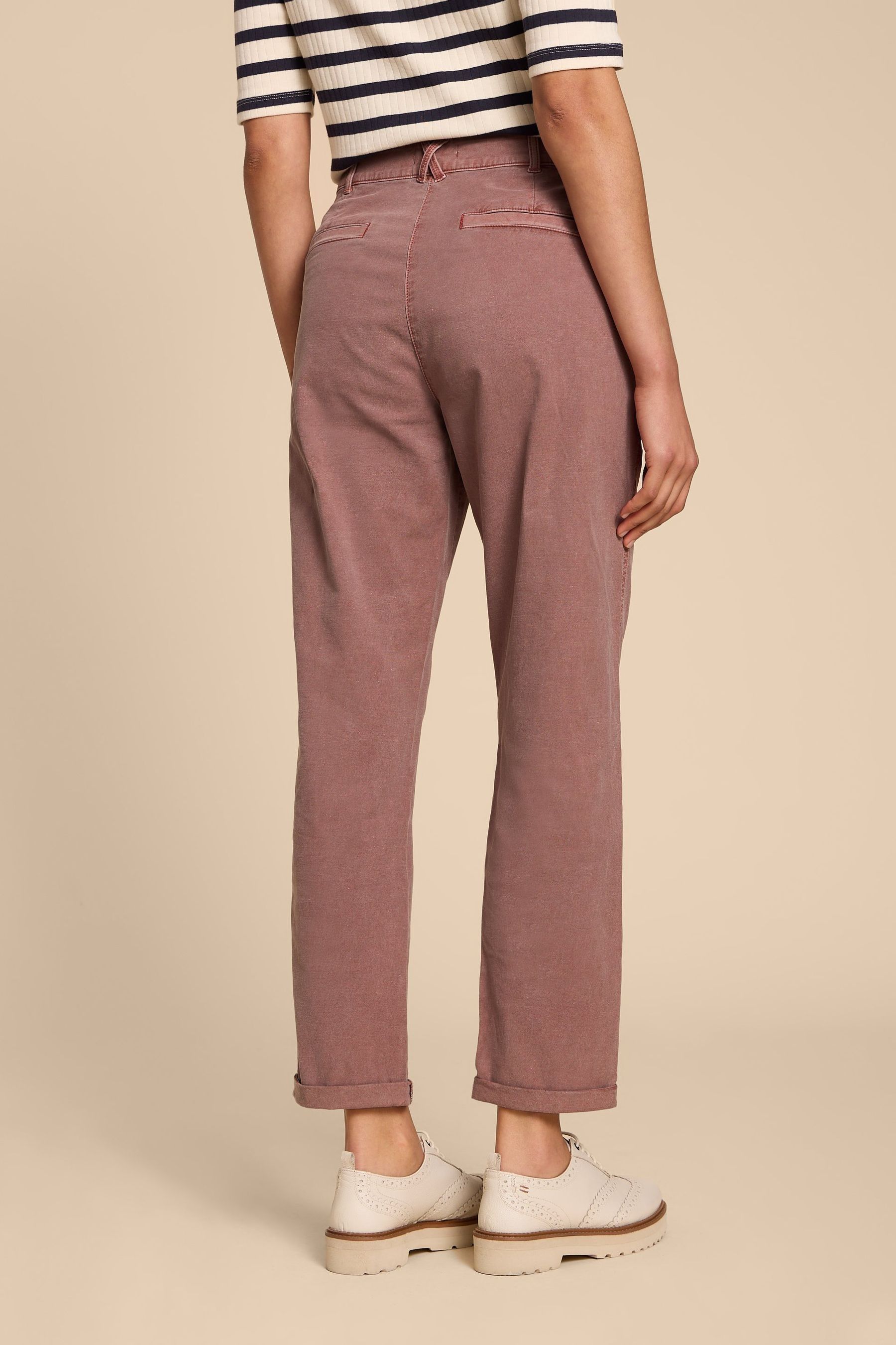 Buy White Stuff Pink Twister Chino Trousers from the Next UK online shop