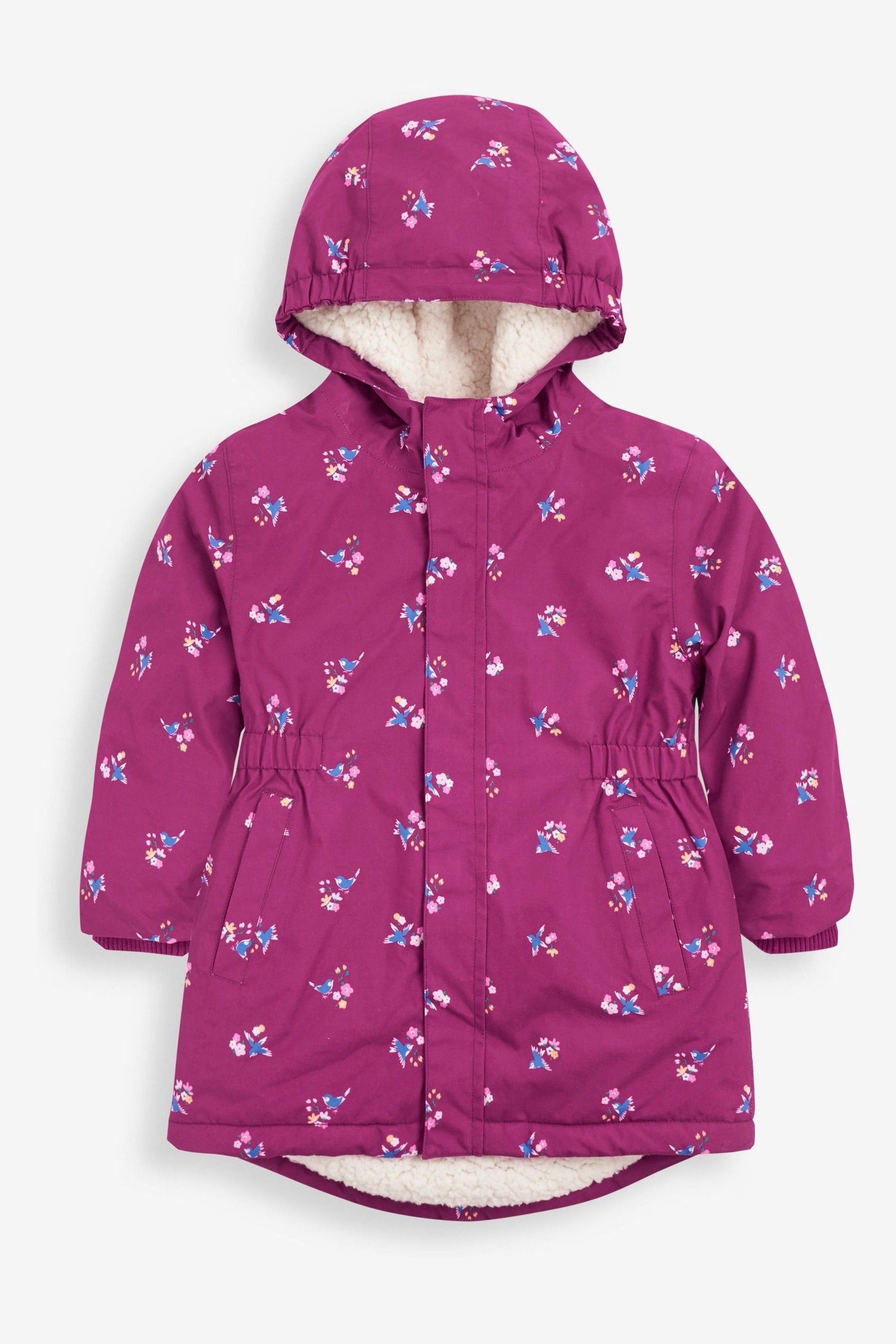 Buy JoJo Maman Bébé Berry Pink Bird Pretty Parka from the Next UK ...