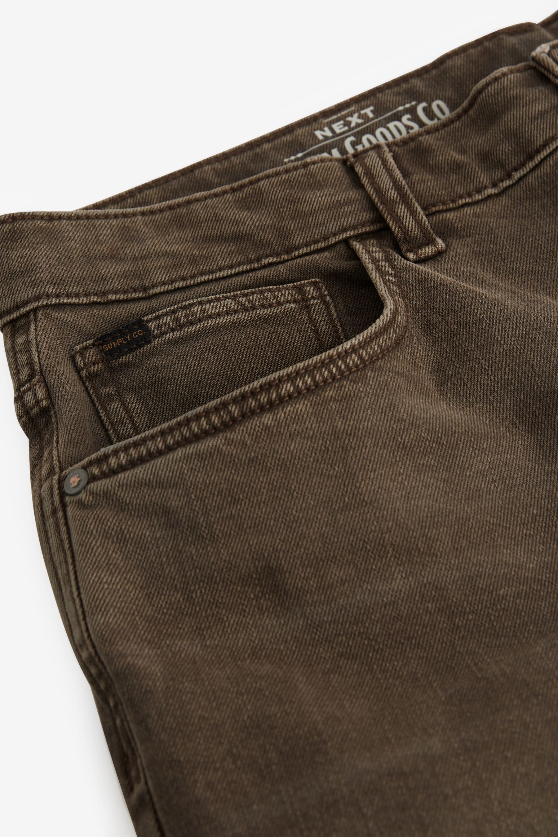 Buy Brown Regular Fit Overdyed Denim Jeans from the Next UK online shop