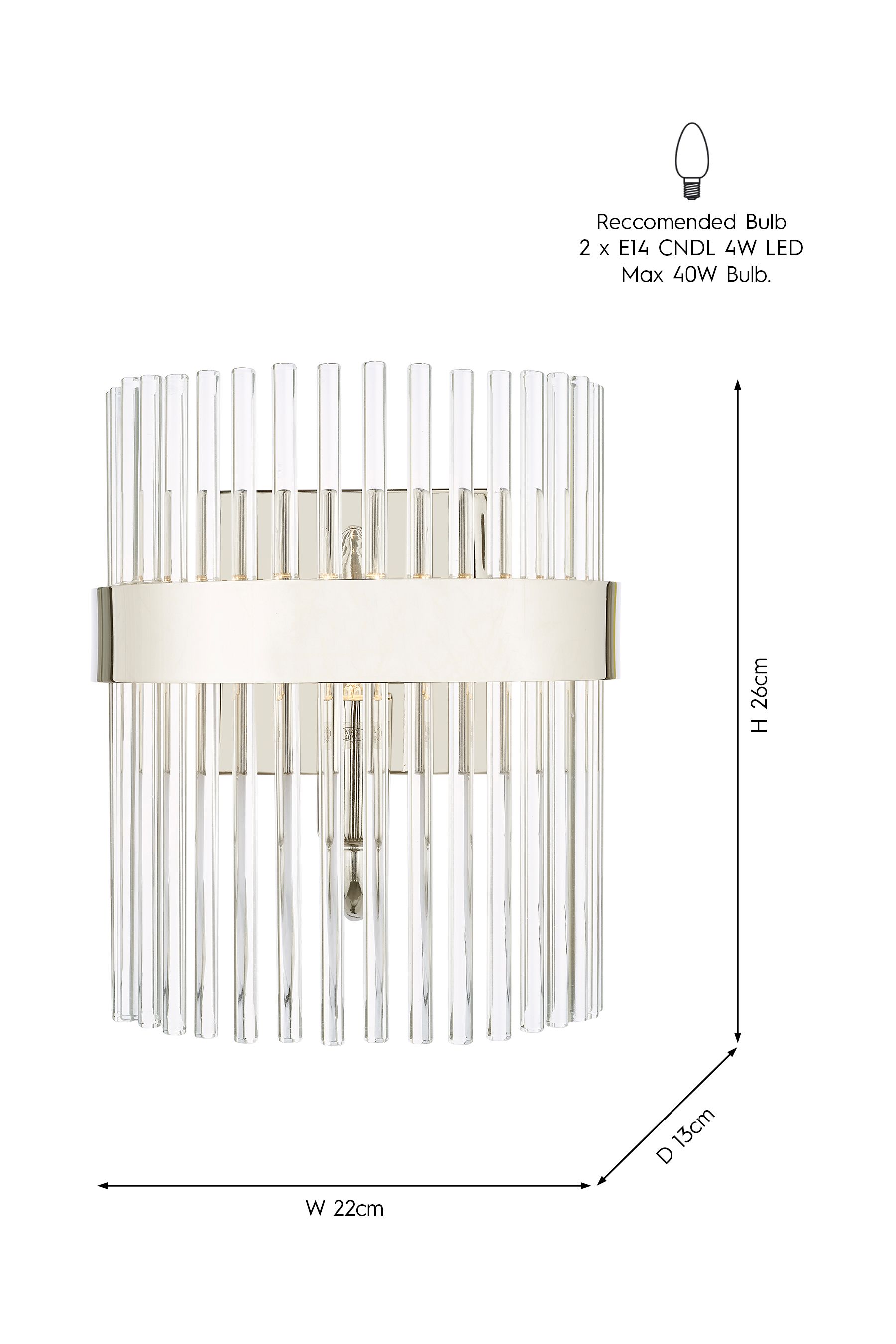 Buy Laura Ashley Chrome Alexa Wall Light from the Next UK online shop