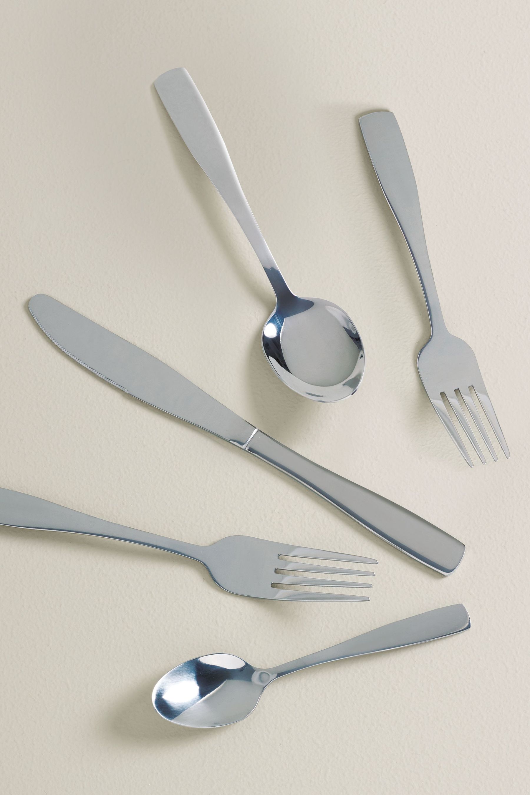 Buy Silver Nova Studio Stainless Steel Cutlery 24pc Cutlery Set from ...