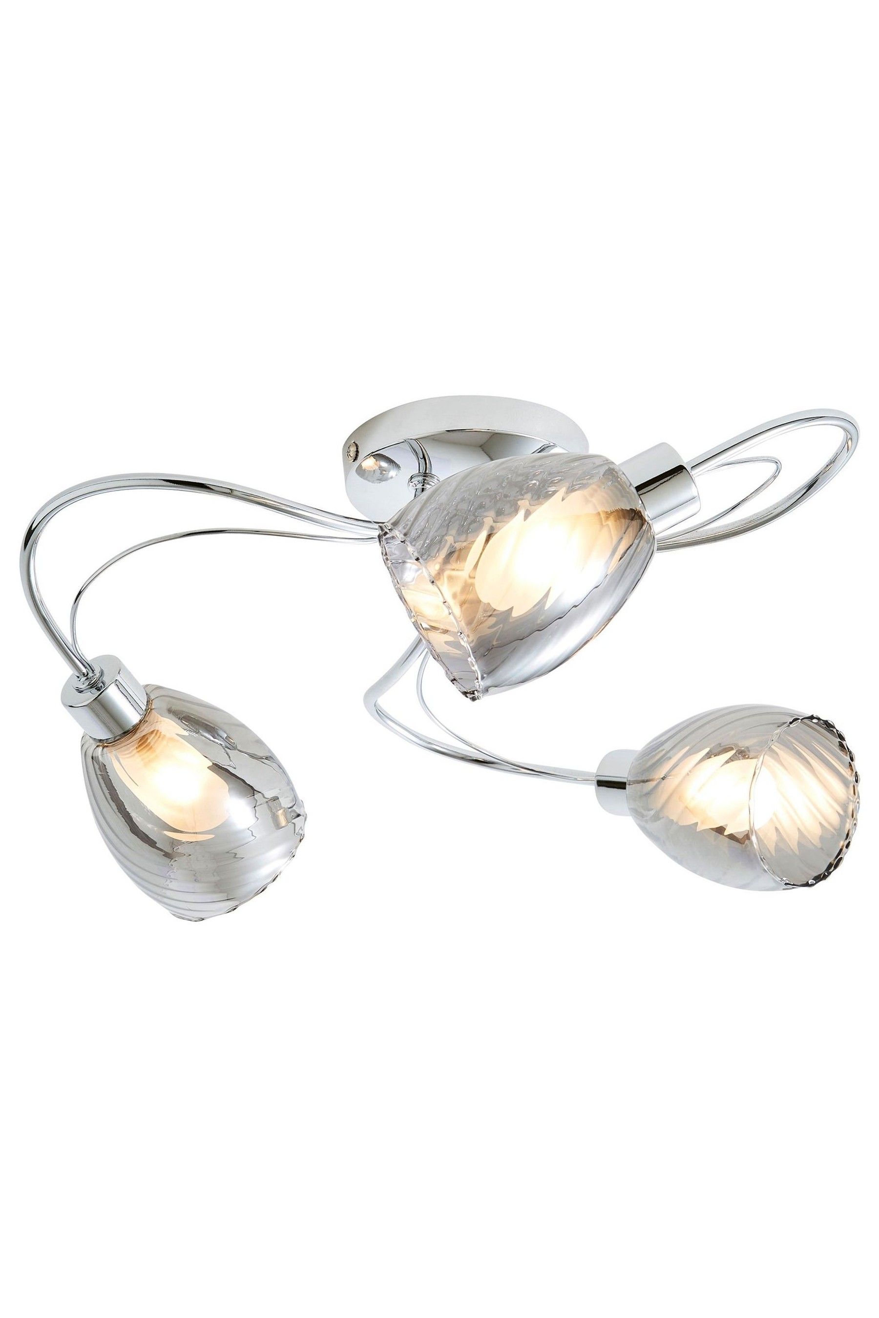Buy BHS Chrome Veria 3lt Tangle Flush Ceiling Light from the Next UK online shop
