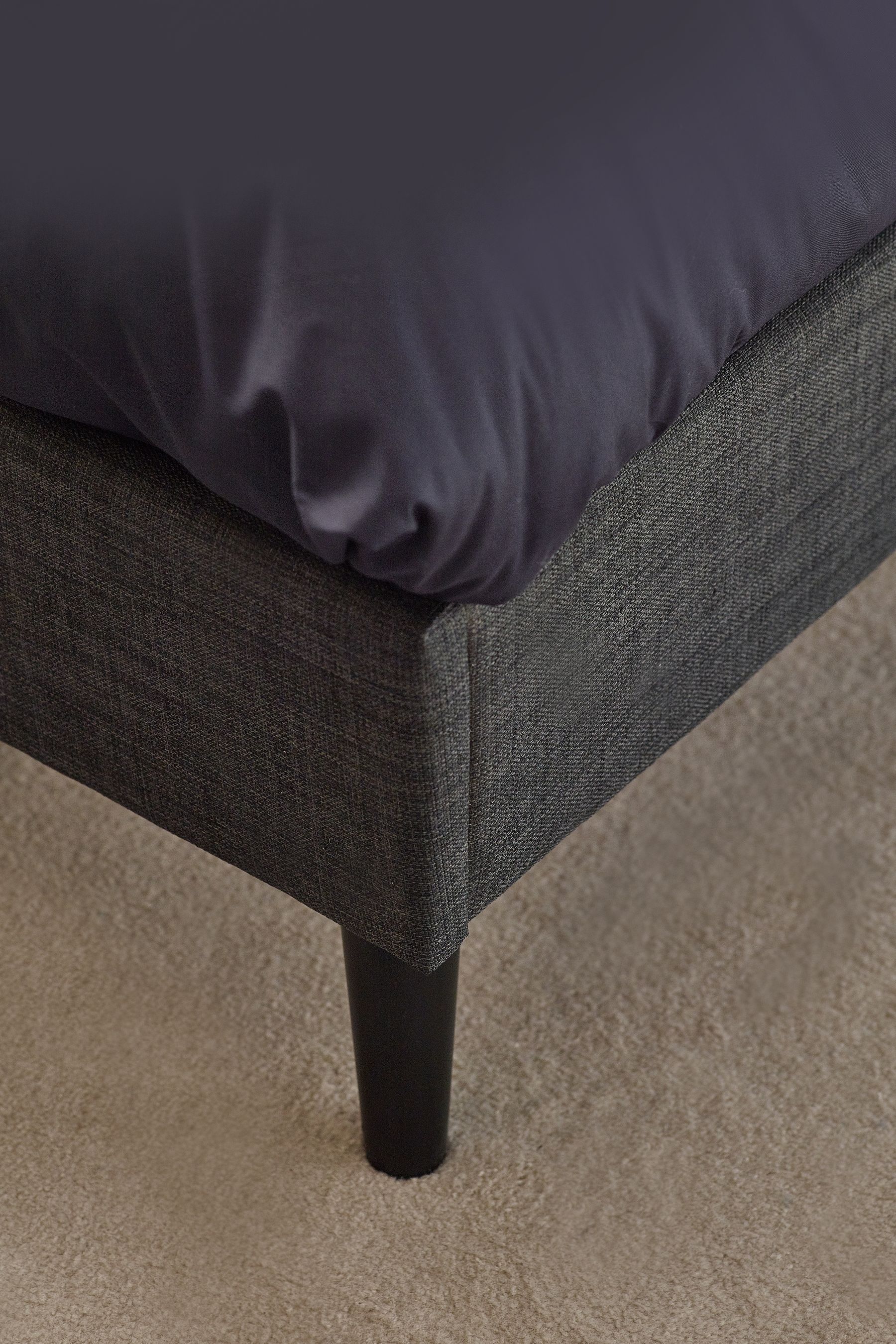 Buy Simple Contemporary Charcoal Grey Matson Kids Upholstered Bed Frame ...