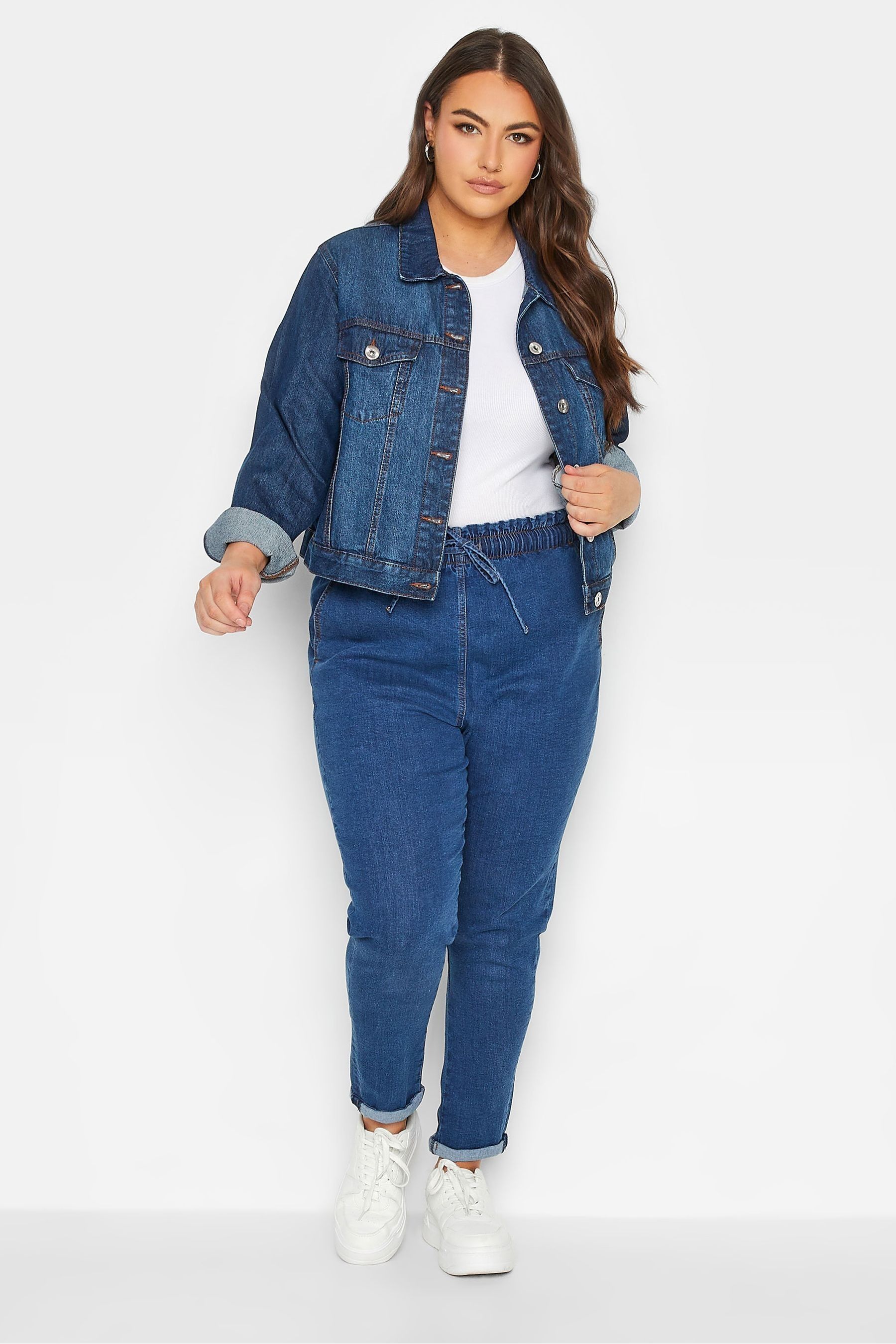 Buy Yours Curve Blue 100% Cotton Classic Denim Jacket from the Next UK ...