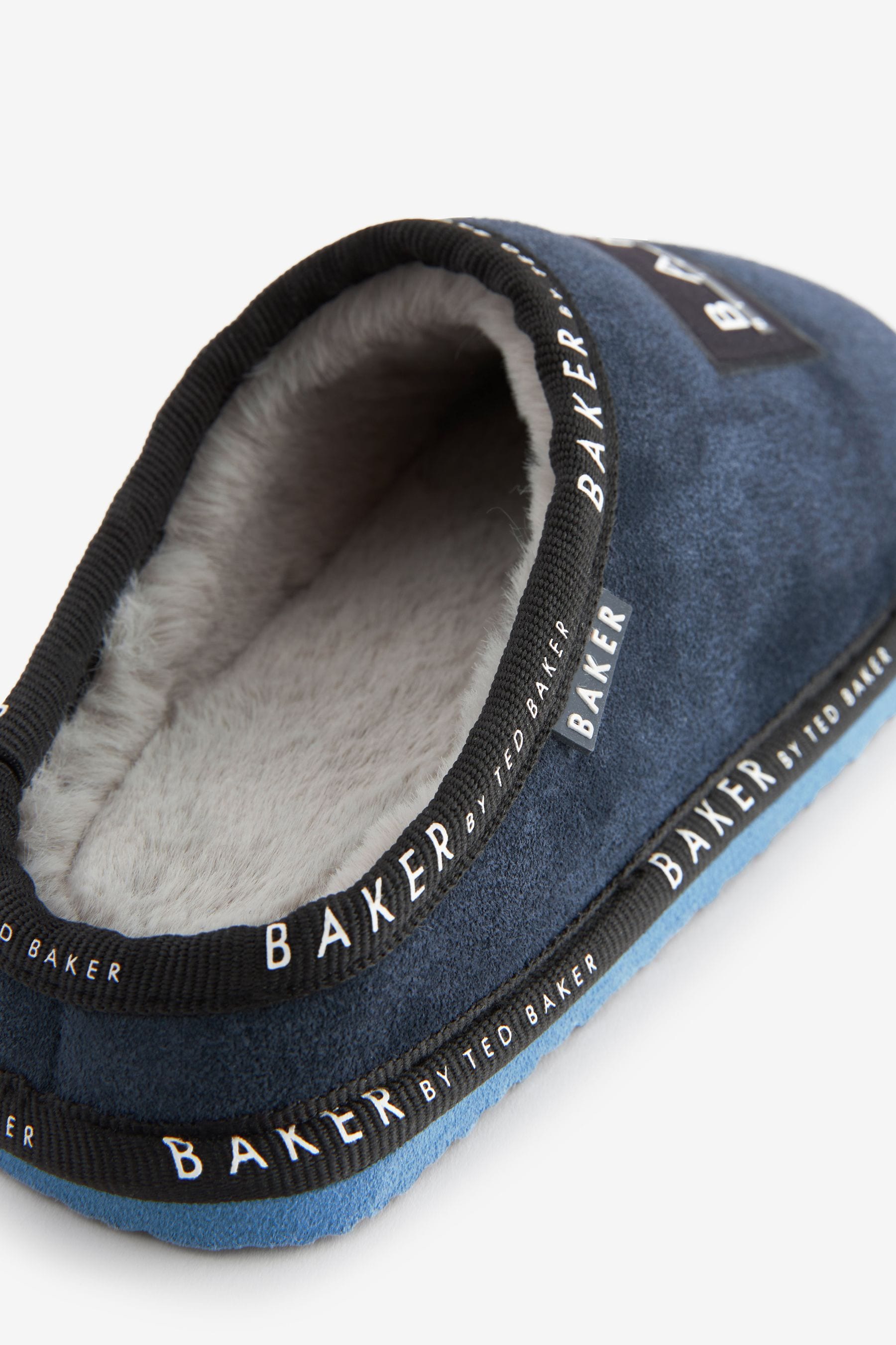 Buy Baker by Ted Baker Boys Navy Blue Mule Slippers from the Next UK ...