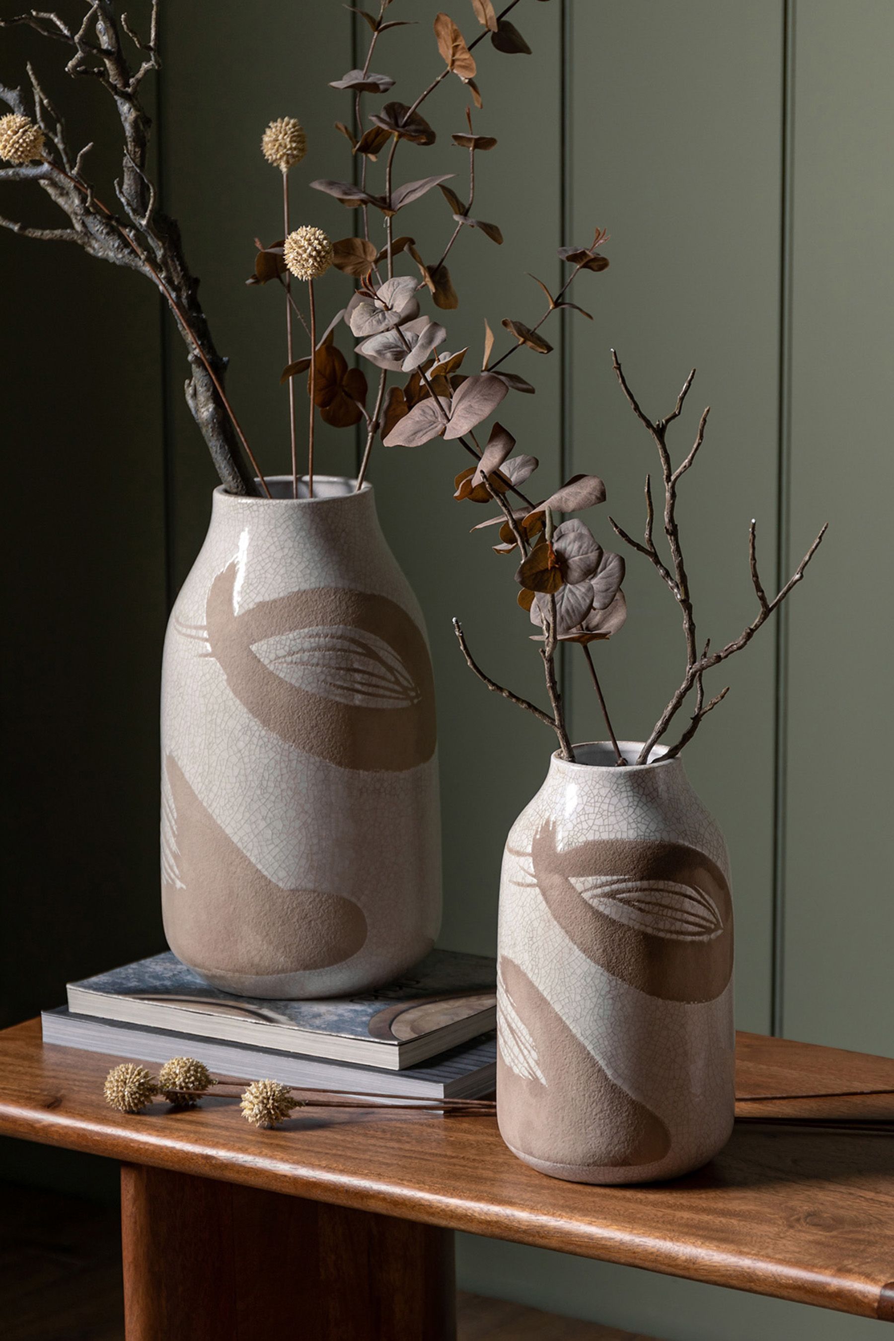 Buy Gallery Home Brown Reactive Taft Small Vase from the Next UK online ...