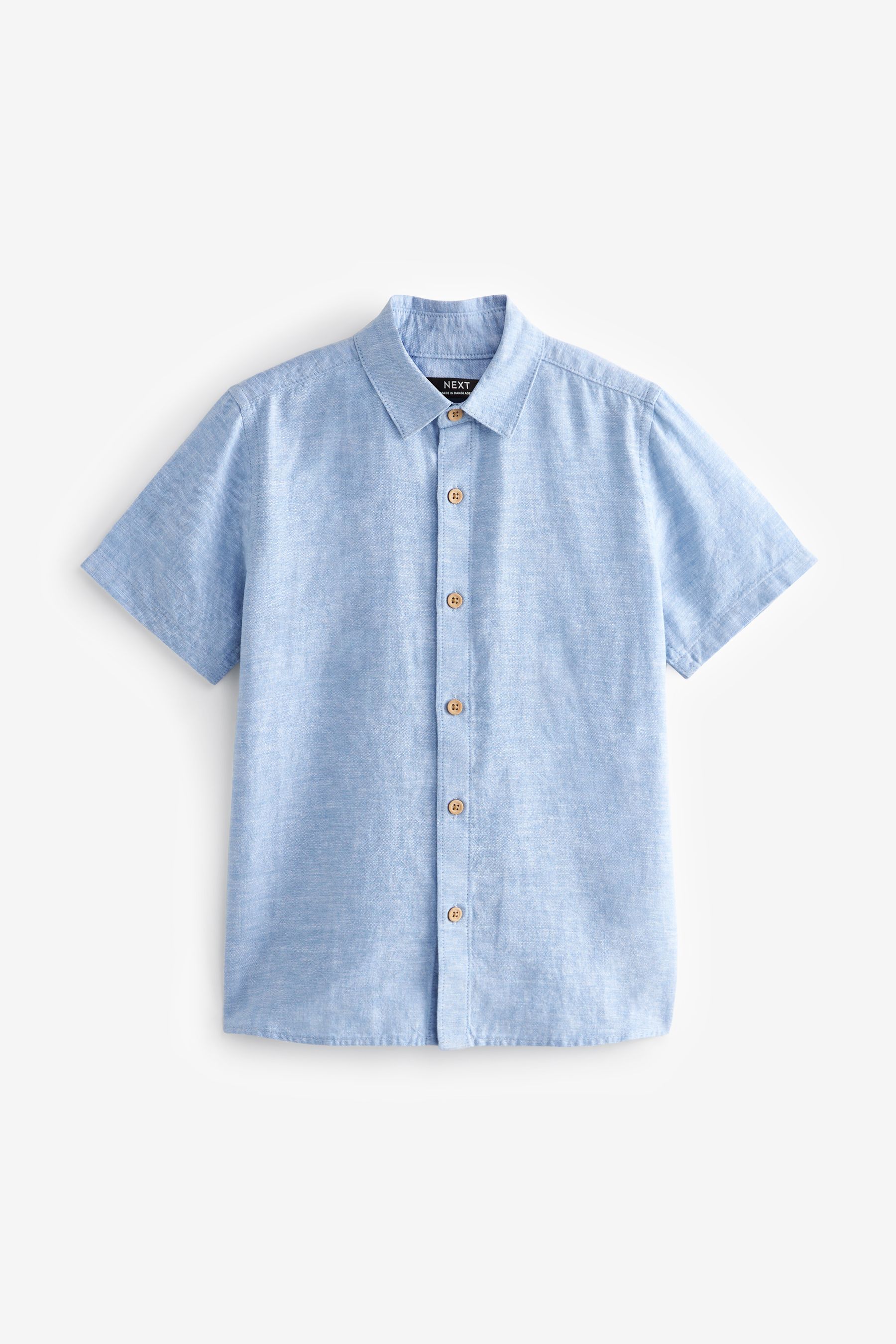 Buy Blue Linen Blend Shirt (3mths-16yrs) from the Next UK online shop