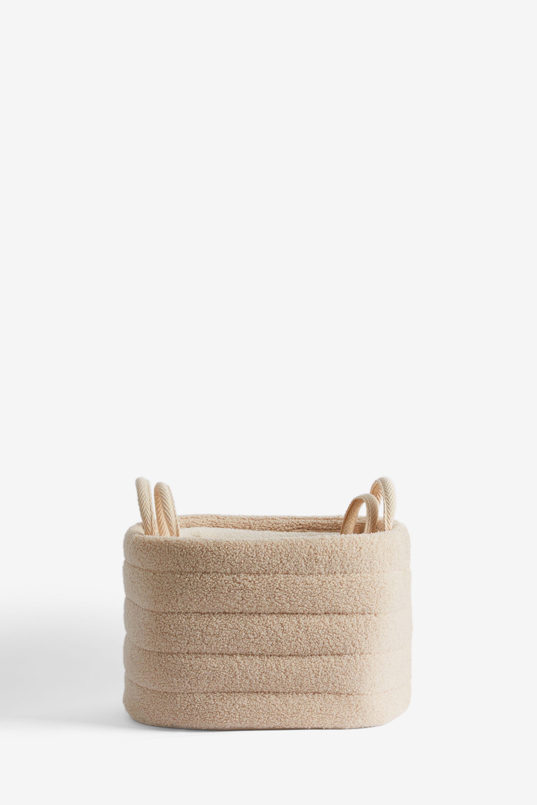 Buy Set of 2 Natural and Cream Boucle Storage Baskets from the Next UK ...