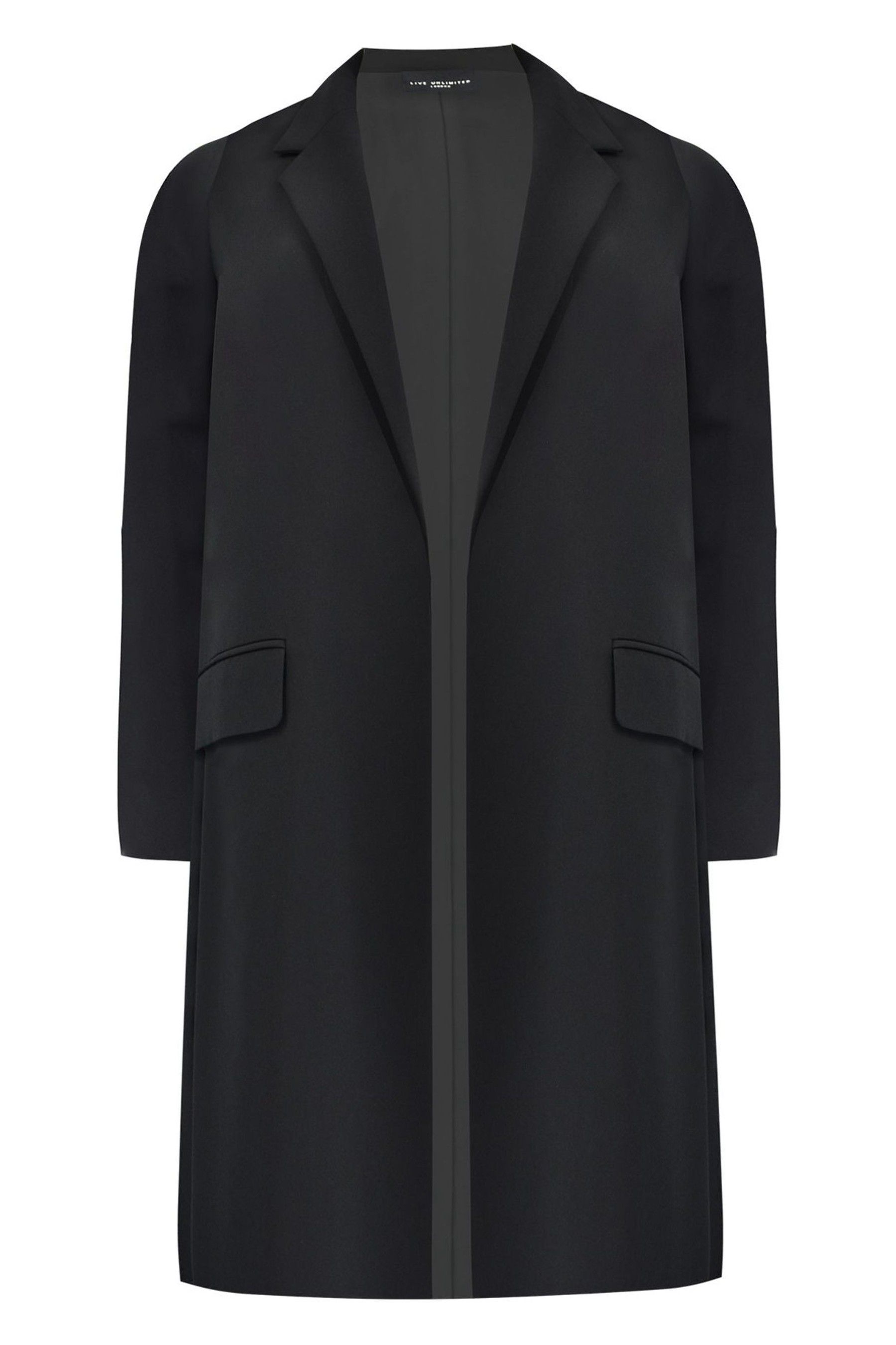 Buy Live Unlimited Curve Tailored Black Coat from the Next UK online shop