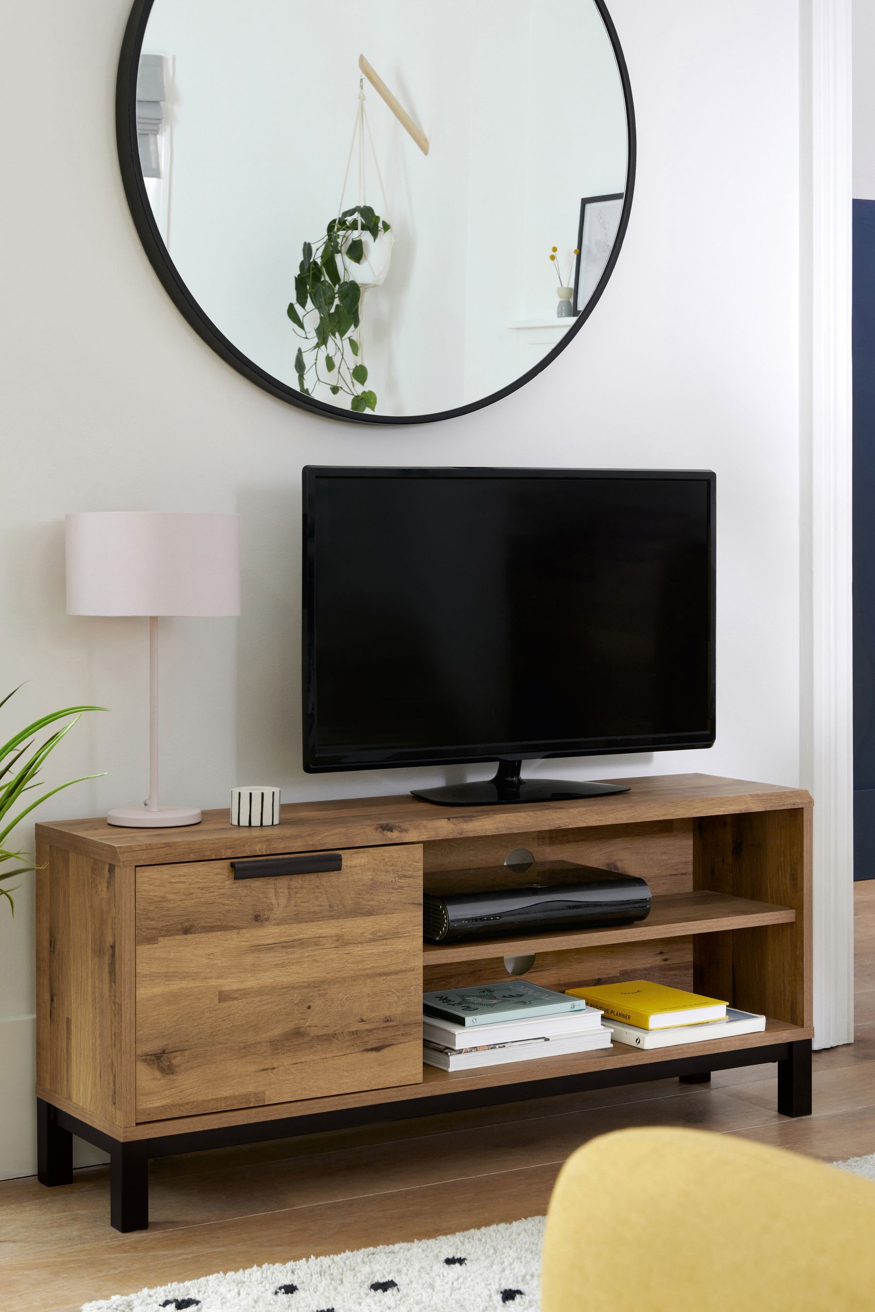 Buy Dark Bronx Up to 50 inch Oak Effect TV Unit from the Next UK online ...