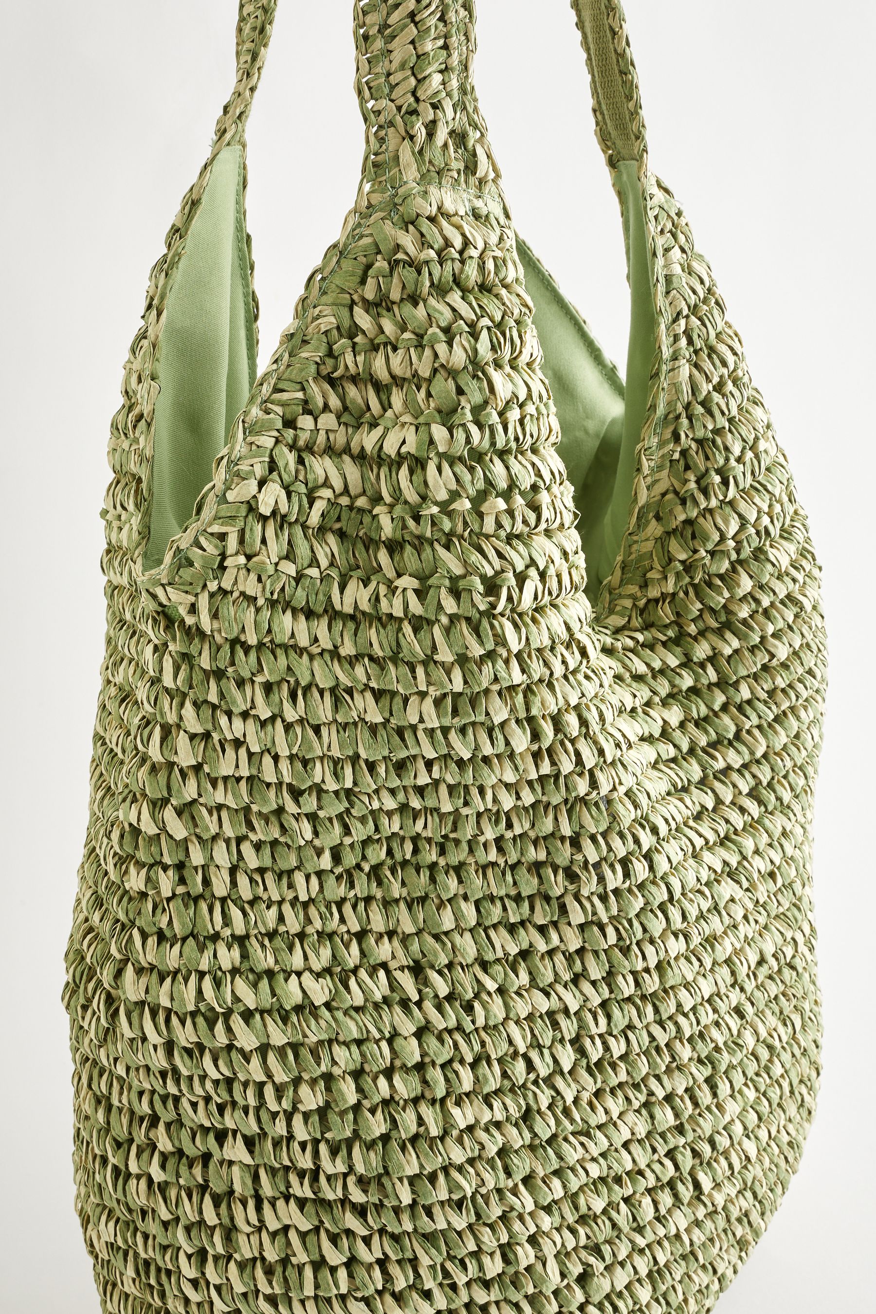 Buy Green Straw Shoulder Bag from the Next UK online shop