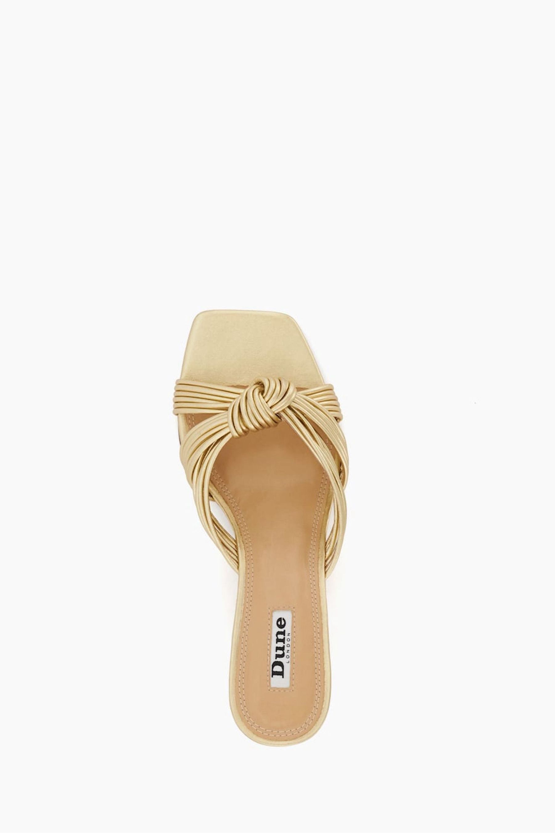 Buy Dune London Gold Kope Knot Slim Wedges from the Next UK online shop