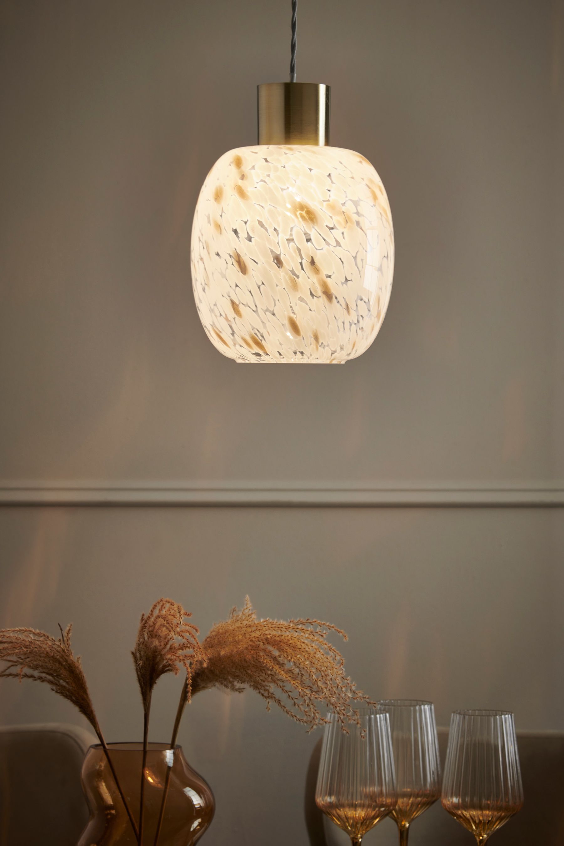 Buy Brass Confetti Glass Easy Fit Shade from the Next UK online shop