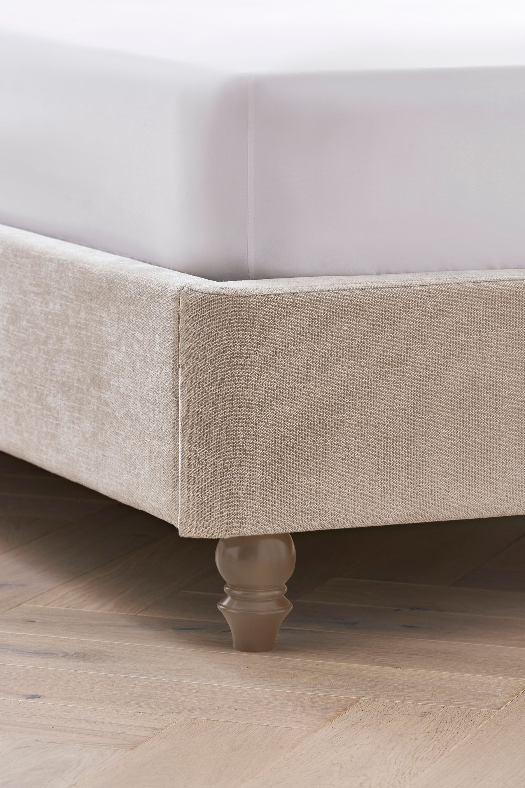 Buy Soft Texture Light Natural Hartford Collection Luxe Upholstered Bed ...