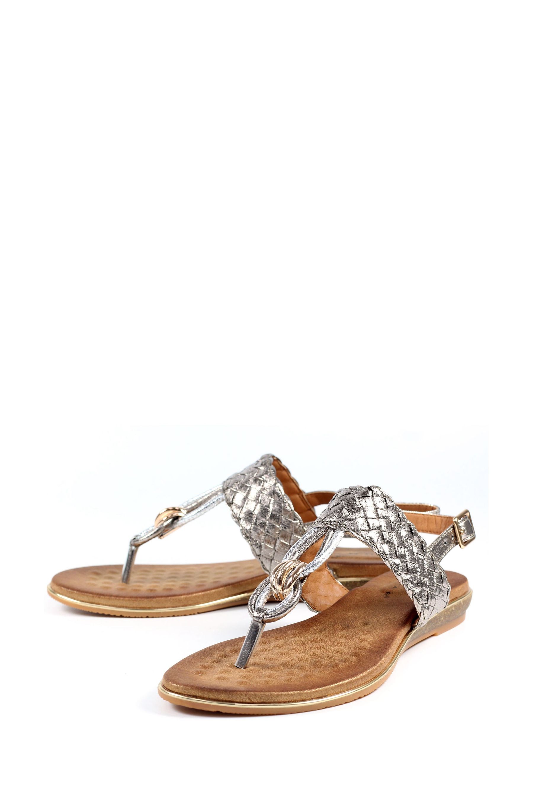 Buy Lunar Natural Dawley Pewter Sandals from the Next UK online shop