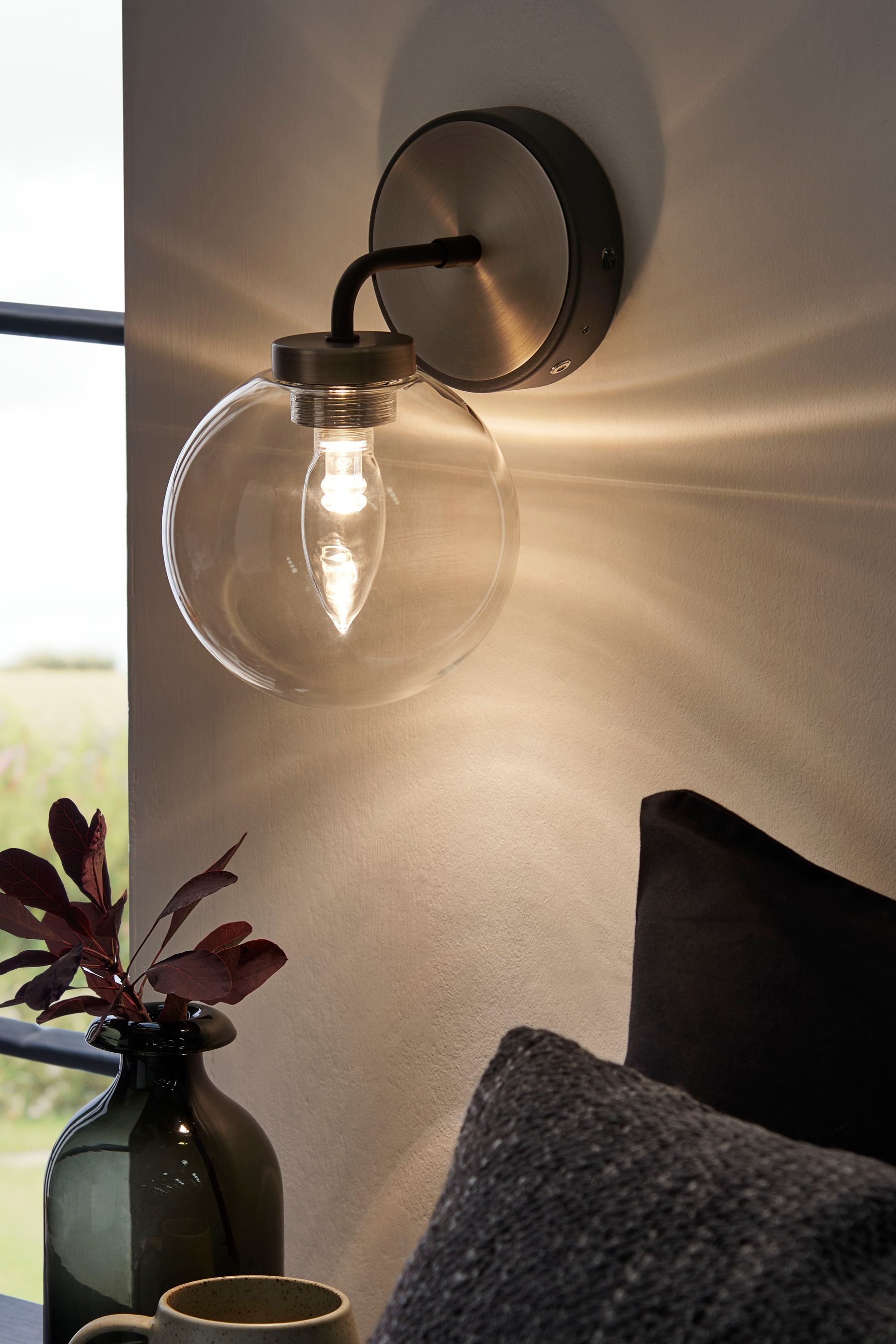 Buy Black Jackson Battery Operated Wall Light from the Next UK online shop