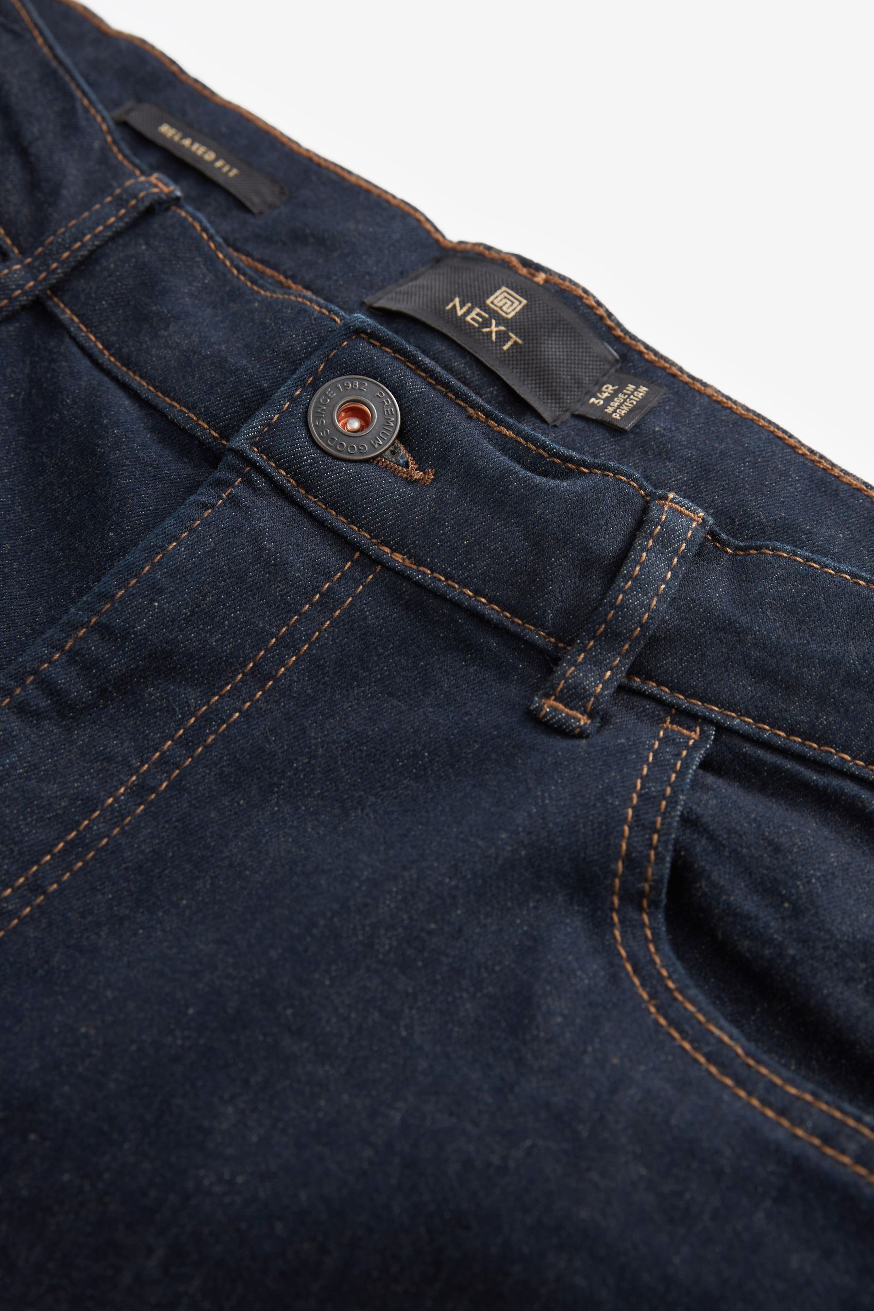 Buy Indigo Rinse Relaxed Classic Stretch Jeans from the Next UK online shop