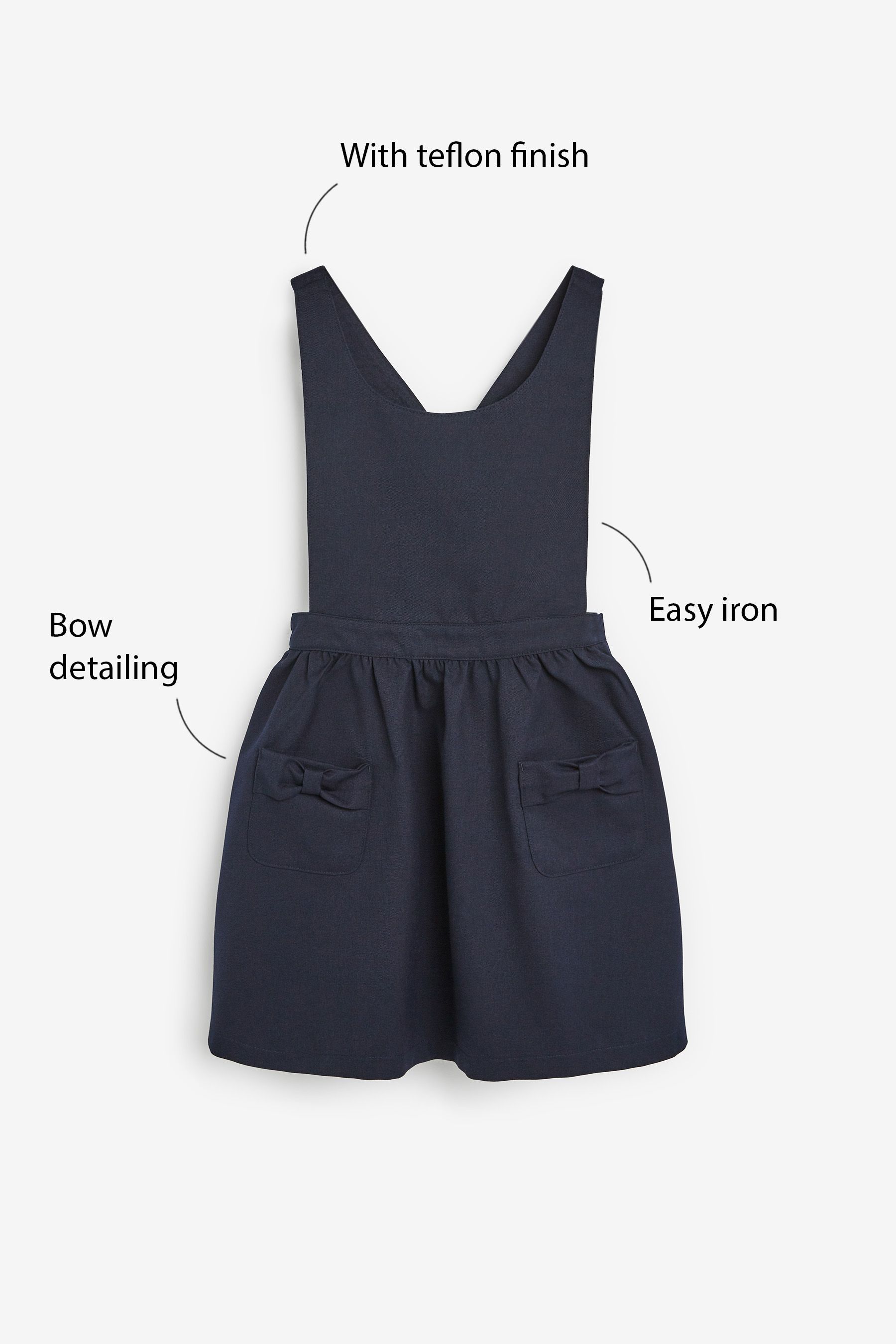 Buy Bow School Pinafore (3-14yrs) from Next USA