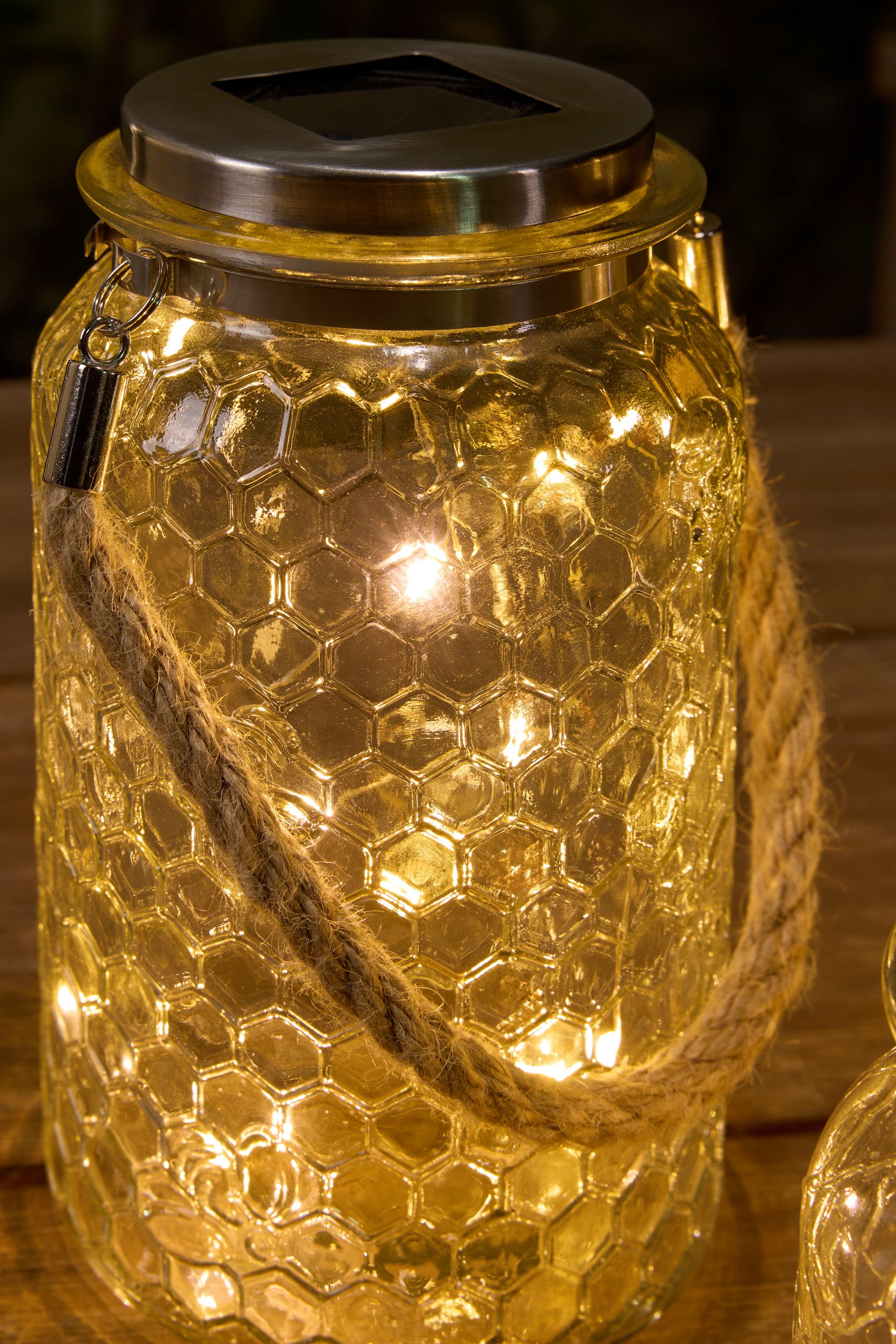 Buy Clear Set of 3 Solar Glass Lanterns Light from the Next UK online shop