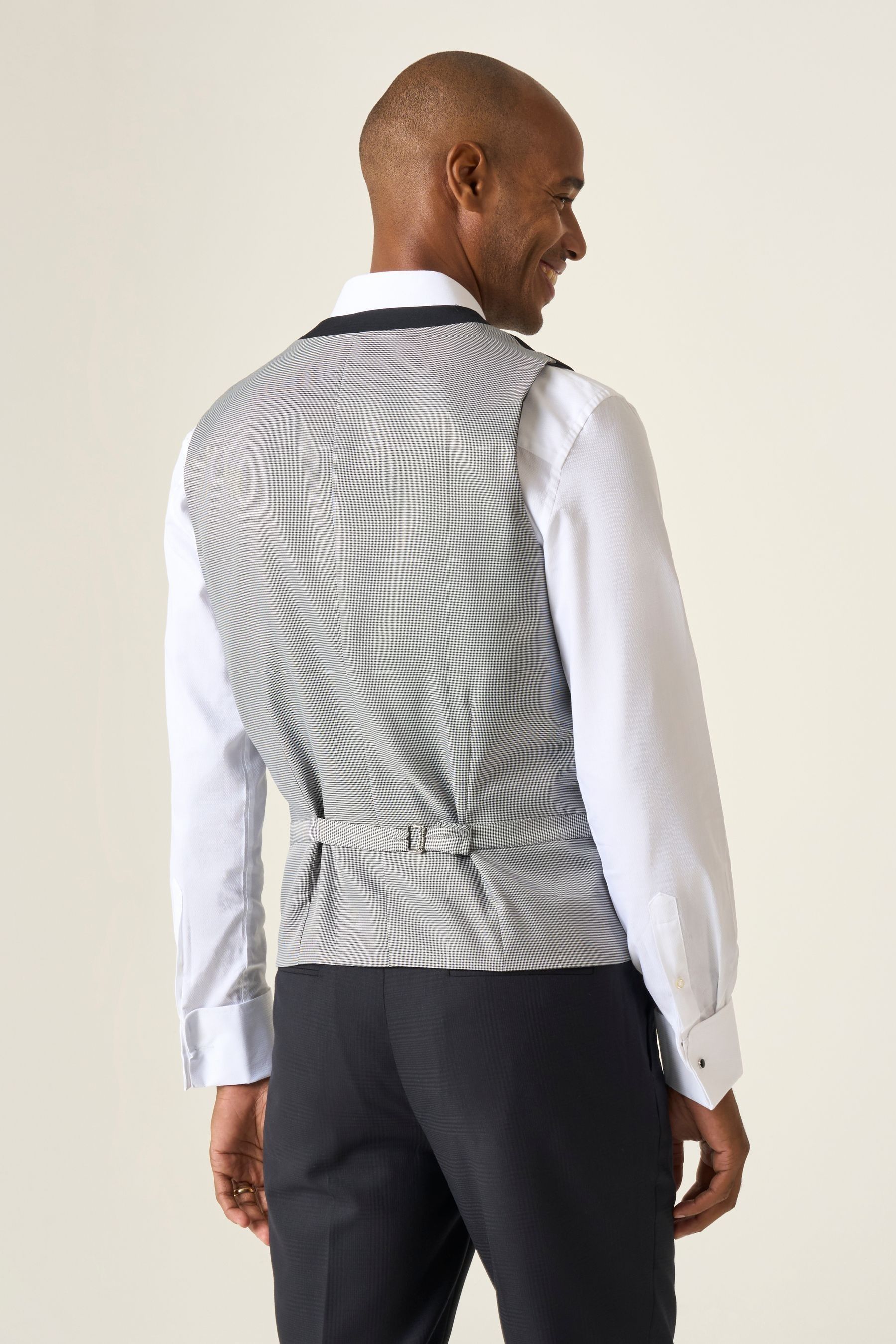 Buy Skopes Newman Black Check Suit Waistcoat from the Next UK online shop