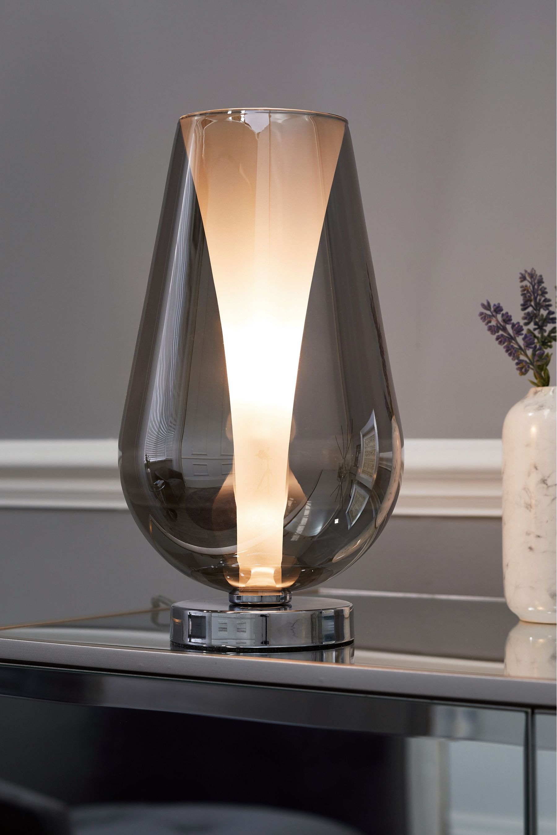 Buy Chrome Cooper Large Touch Lamp from the Next UK online shop