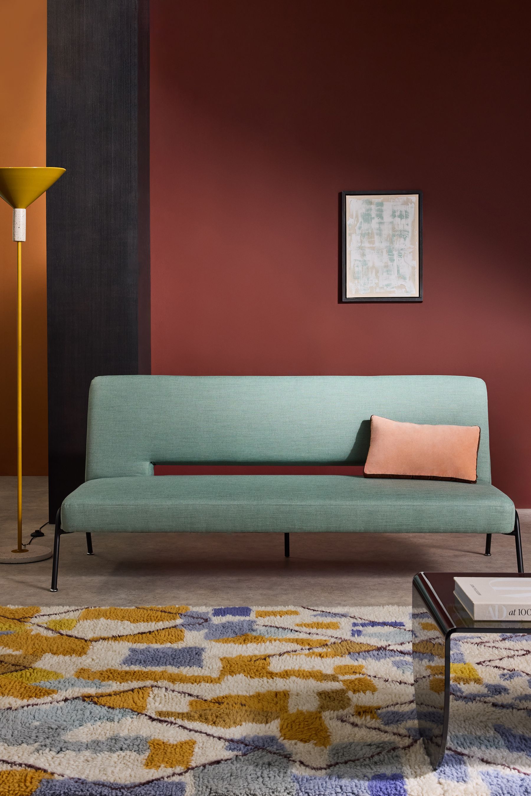Buy MADE.COM Smoked Green Knox 2 Seater Sofa Bed from the Next UK ...