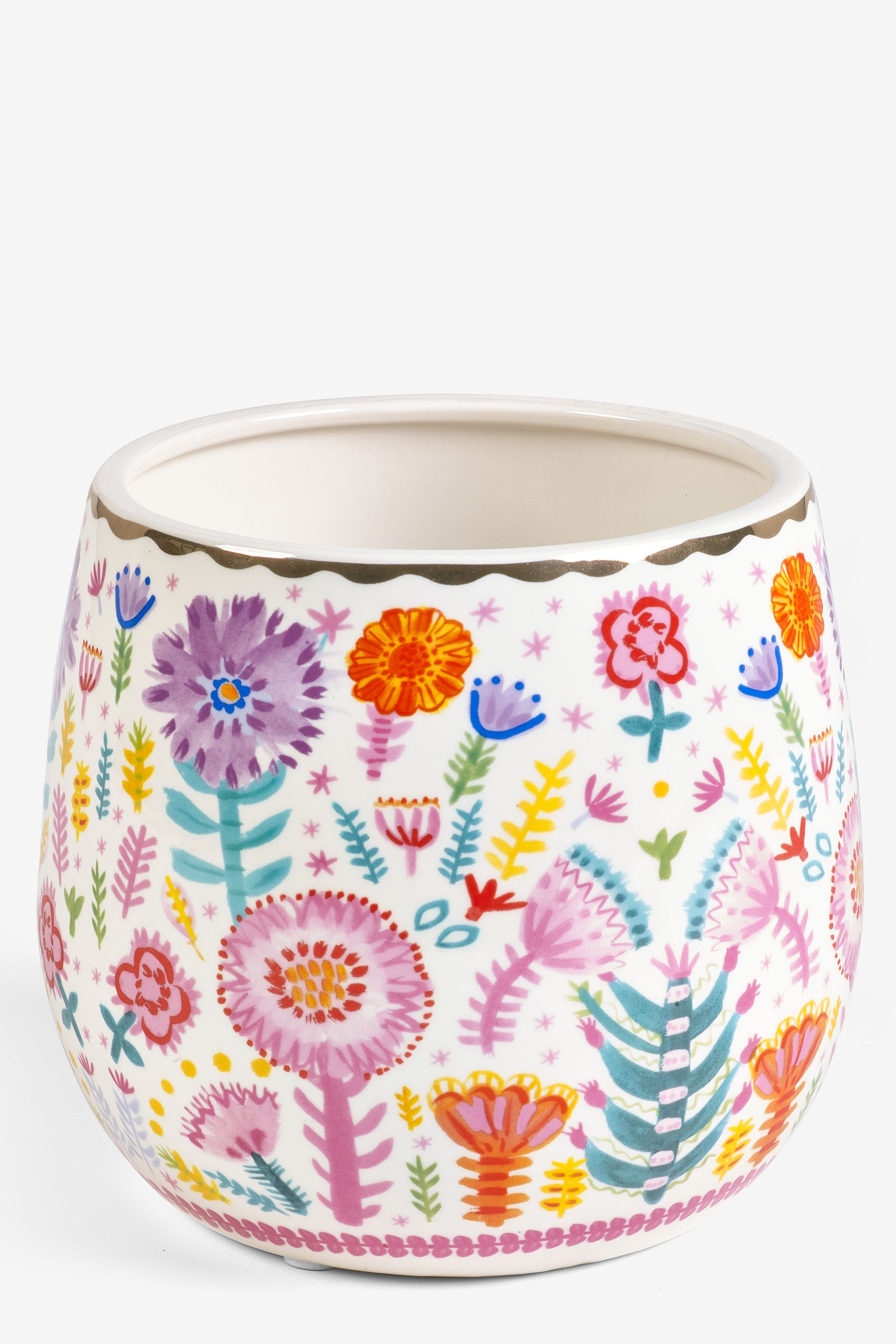 Buy Lucy Tiffney Floral Large Plant Pot from the Next UK online shop