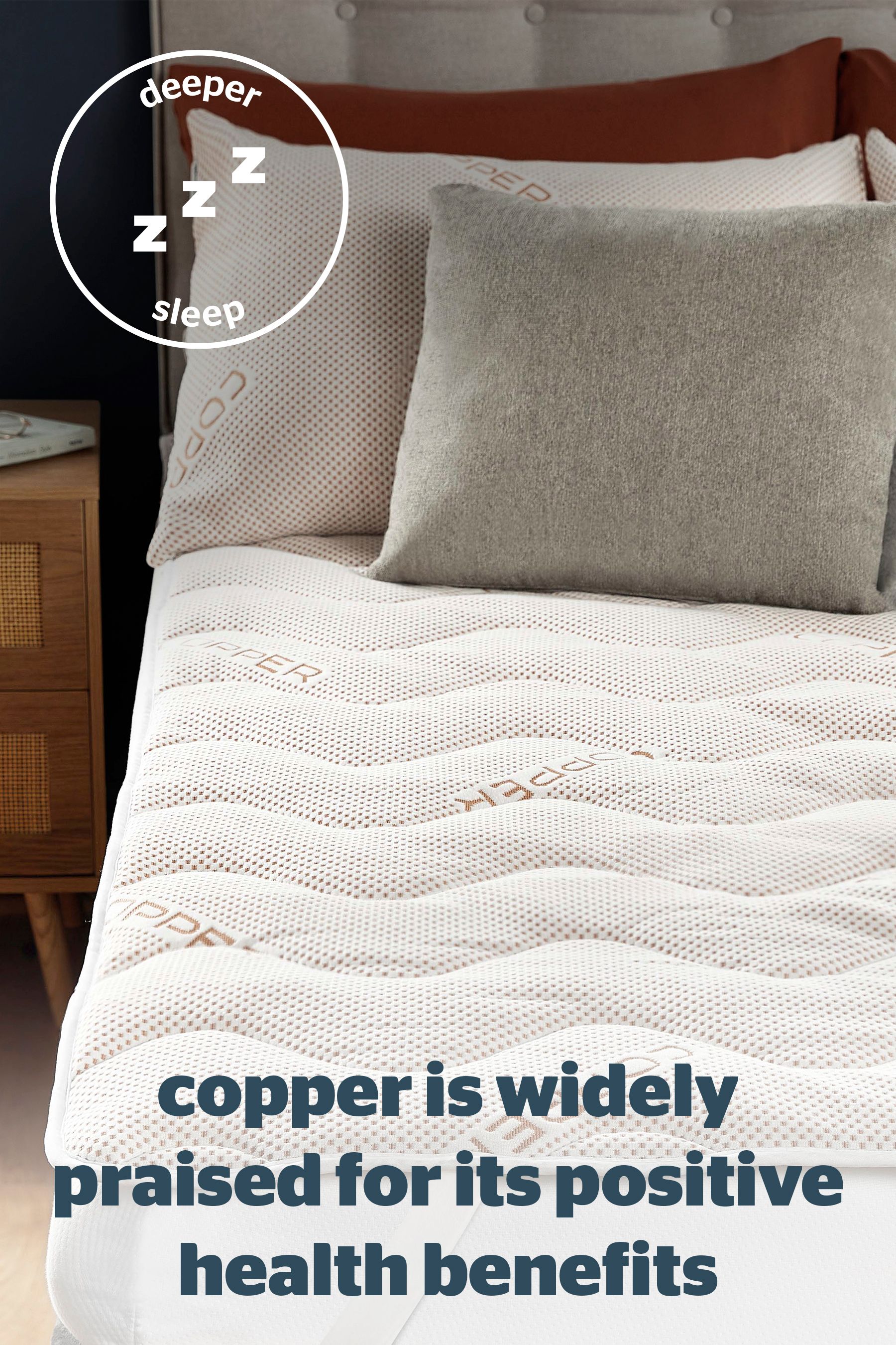 Buy Silentnight White Wellbeing Copper Mattress Topper from the Next UK ...