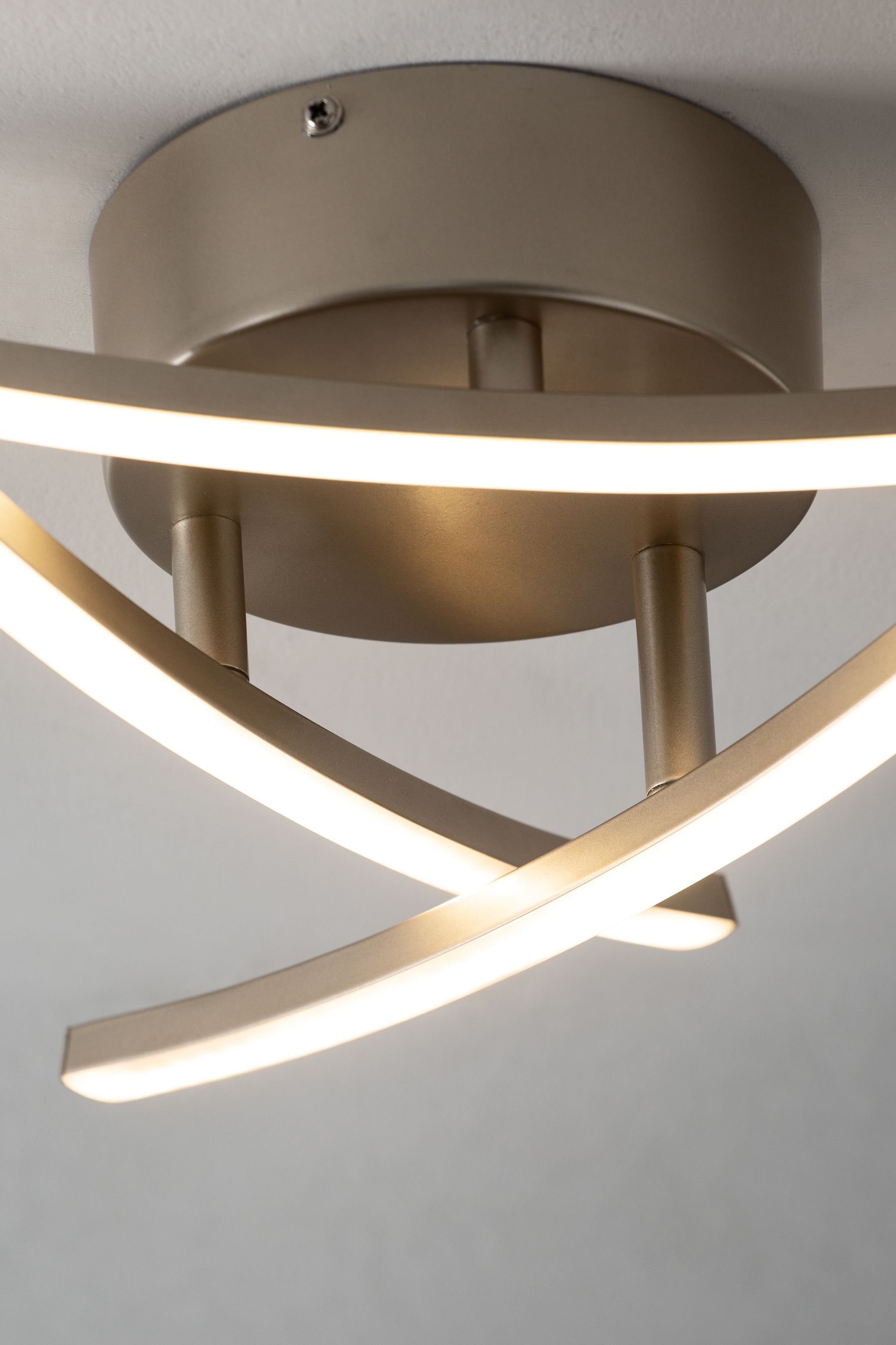 Buy Champagne Gold Amari LED Flush Ceiling Light from the Next UK ...
