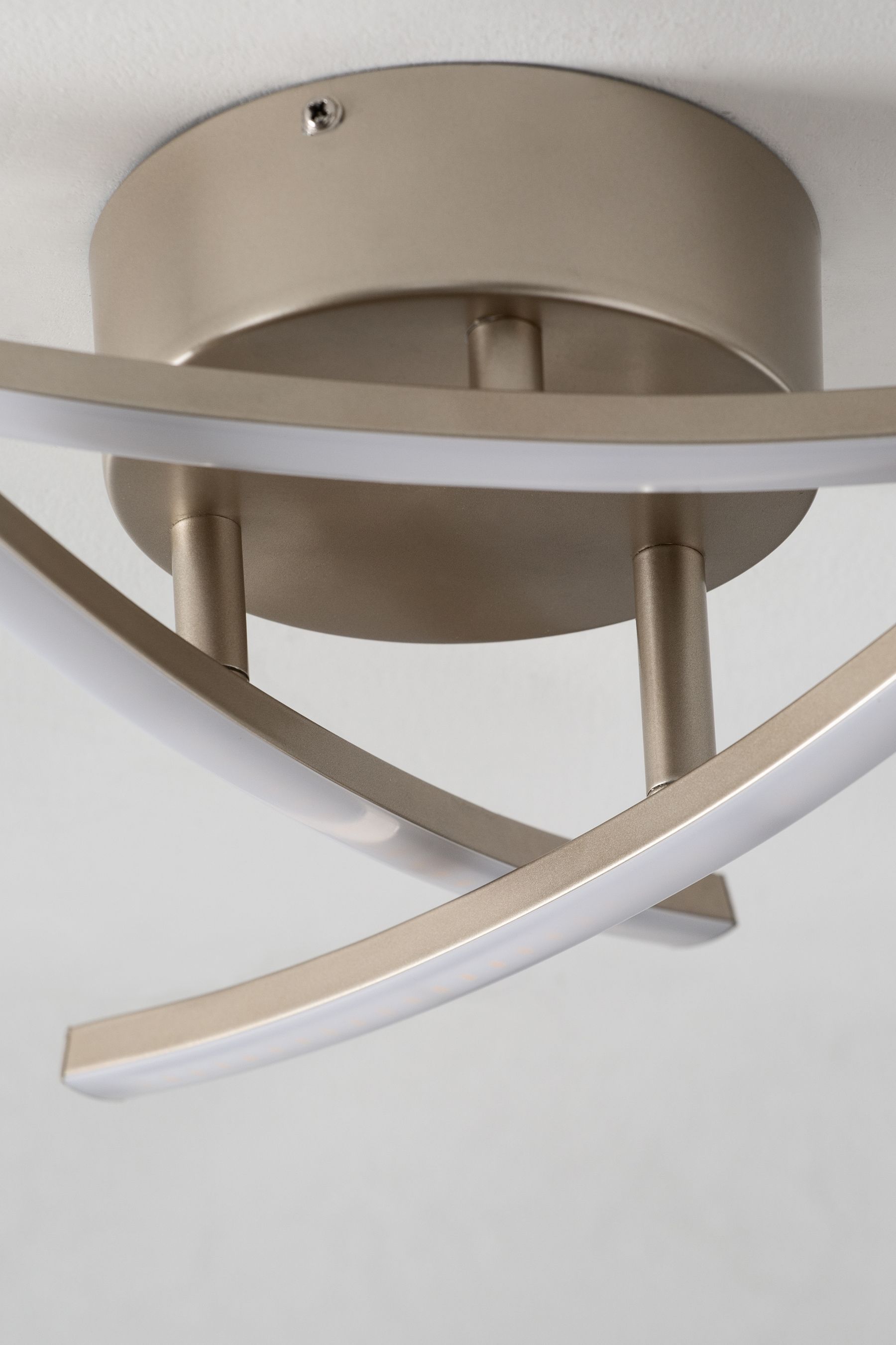 Buy Champagne Gold Amari LED Flush Ceiling Light from the Next UK ...