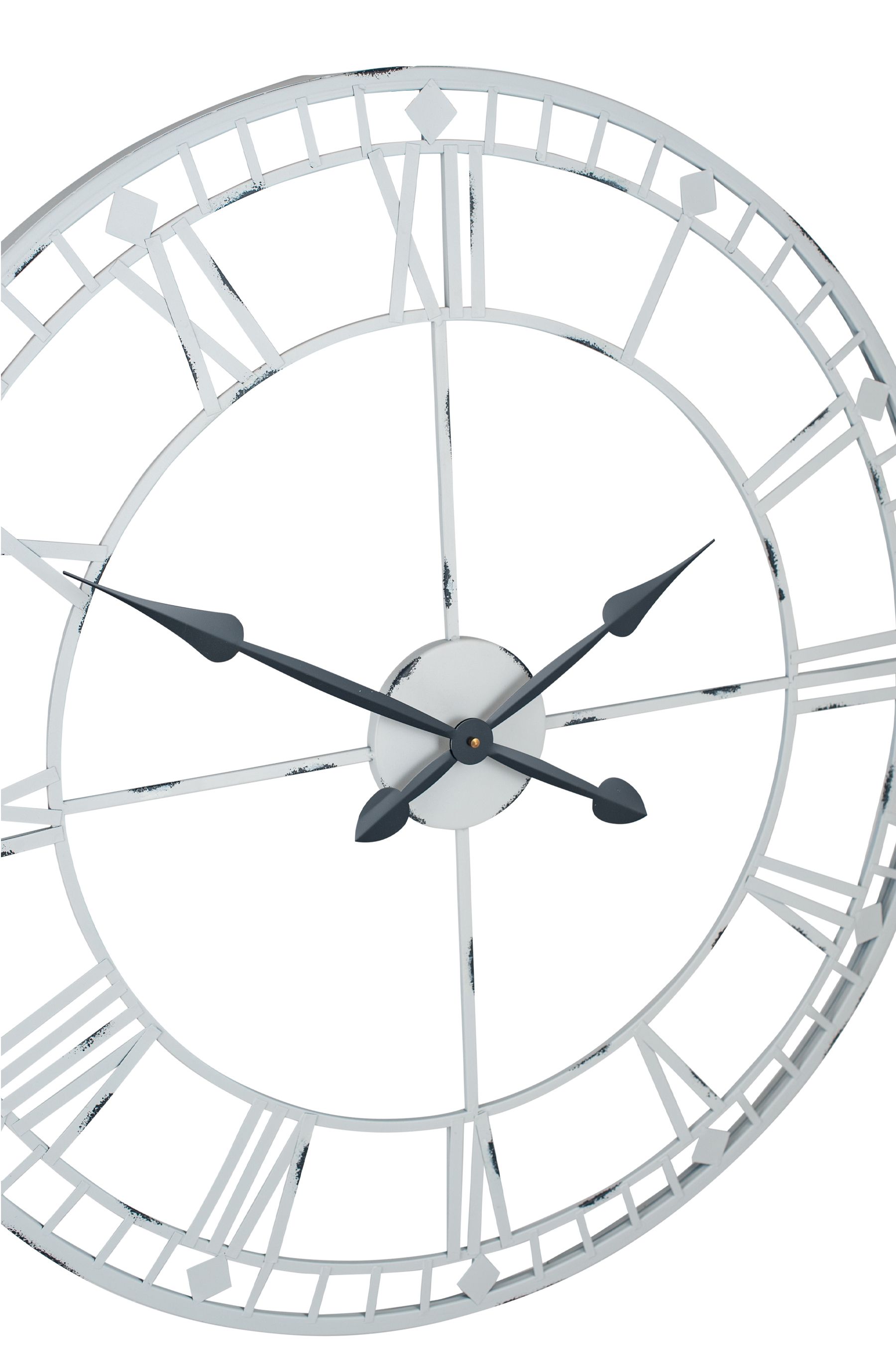 Buy Pacific Grey Soft Grey Metal Round Wall Clock from the Next UK ...