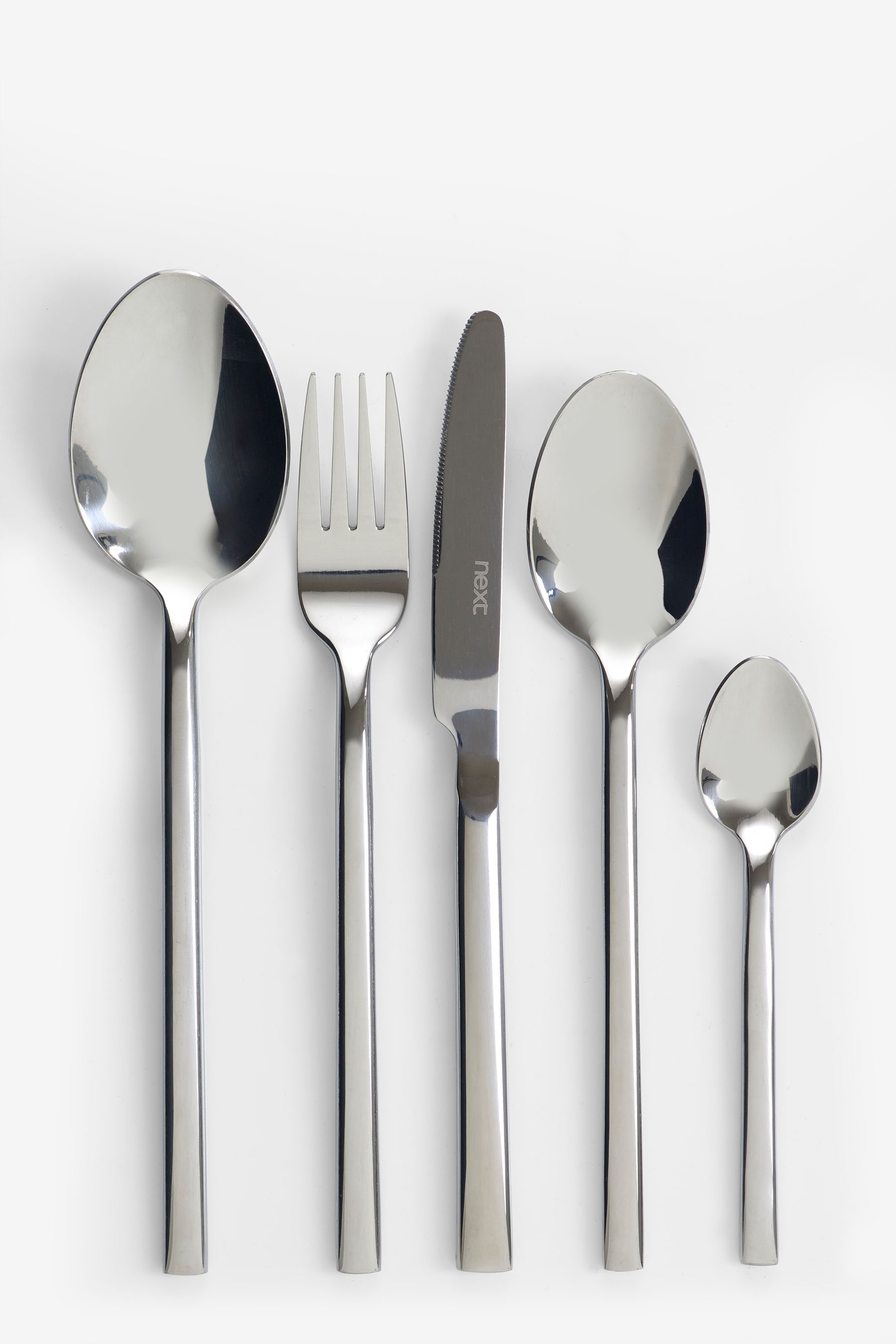 Buy Silver Kensington Stainless Steel 32pc Cutlery Set from the Next UK ...
