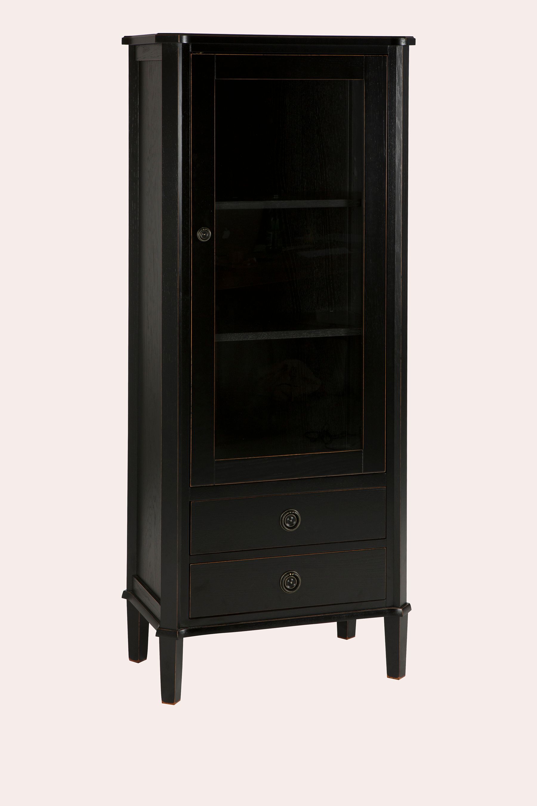 Buy Laura Ashley Black Henshaw 1 Door 2 Drawer Display Unit from the ...